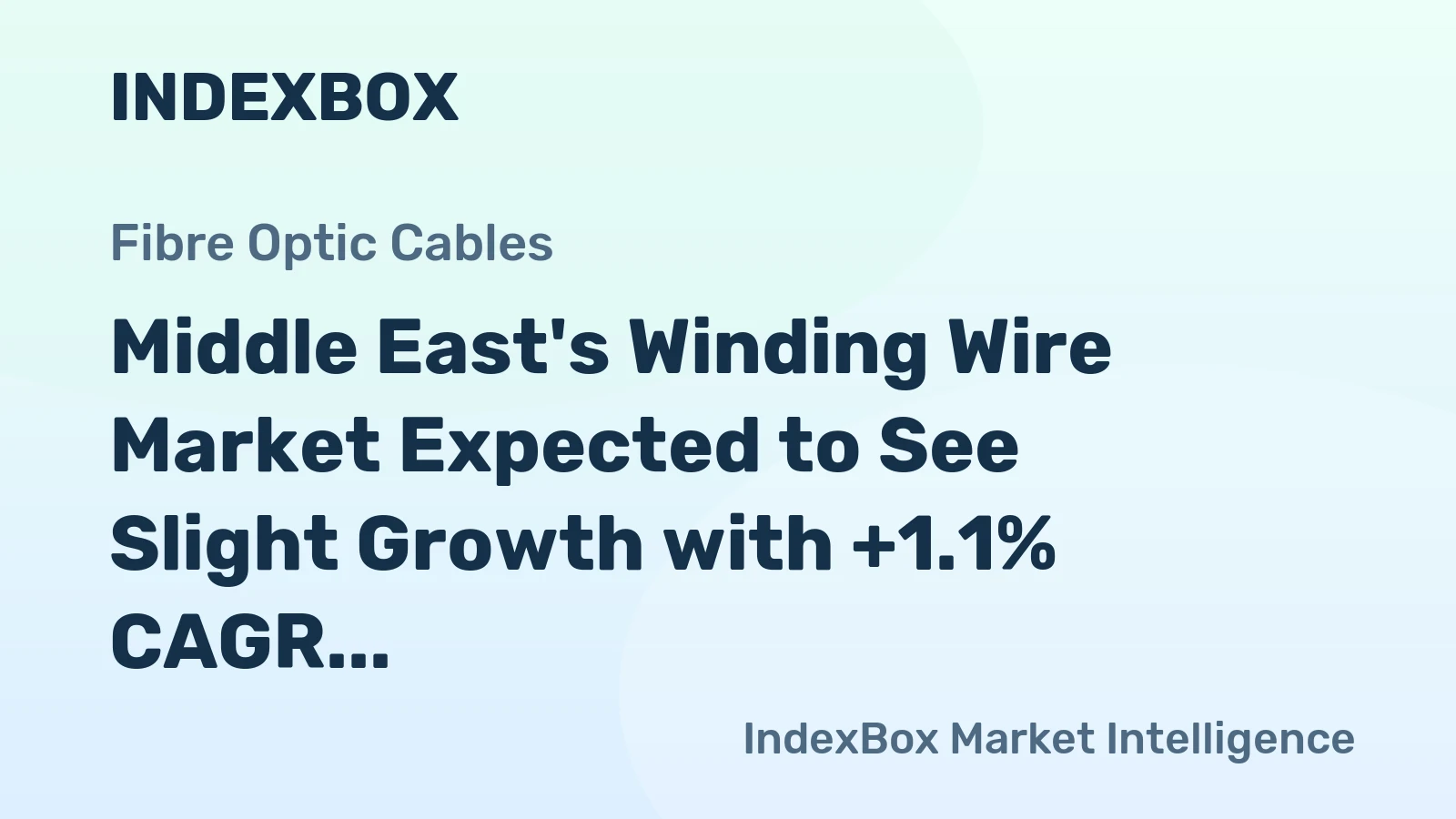 Middle East's Winding Wire Market Expected to See Slight Growth with +1.1% CAGR