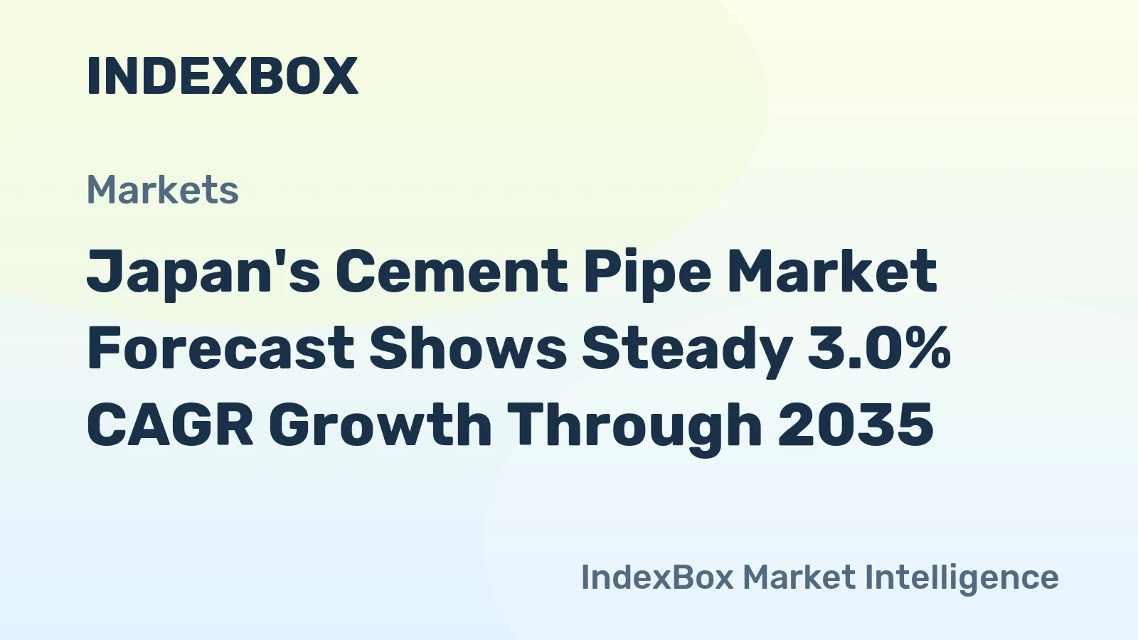 Japan's Cement Pipe Market Forecast Shows Steady 3.0% CAGR Growth Through 2035