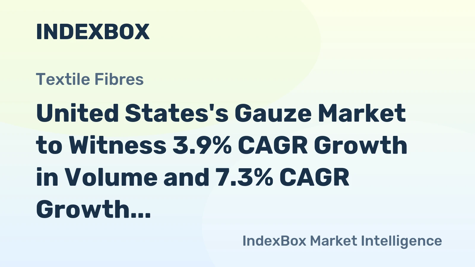 United States's Gauze Market to Witness 3.9% CAGR Growth in Volume and 7.3% CAGR Growth in Value by 2035