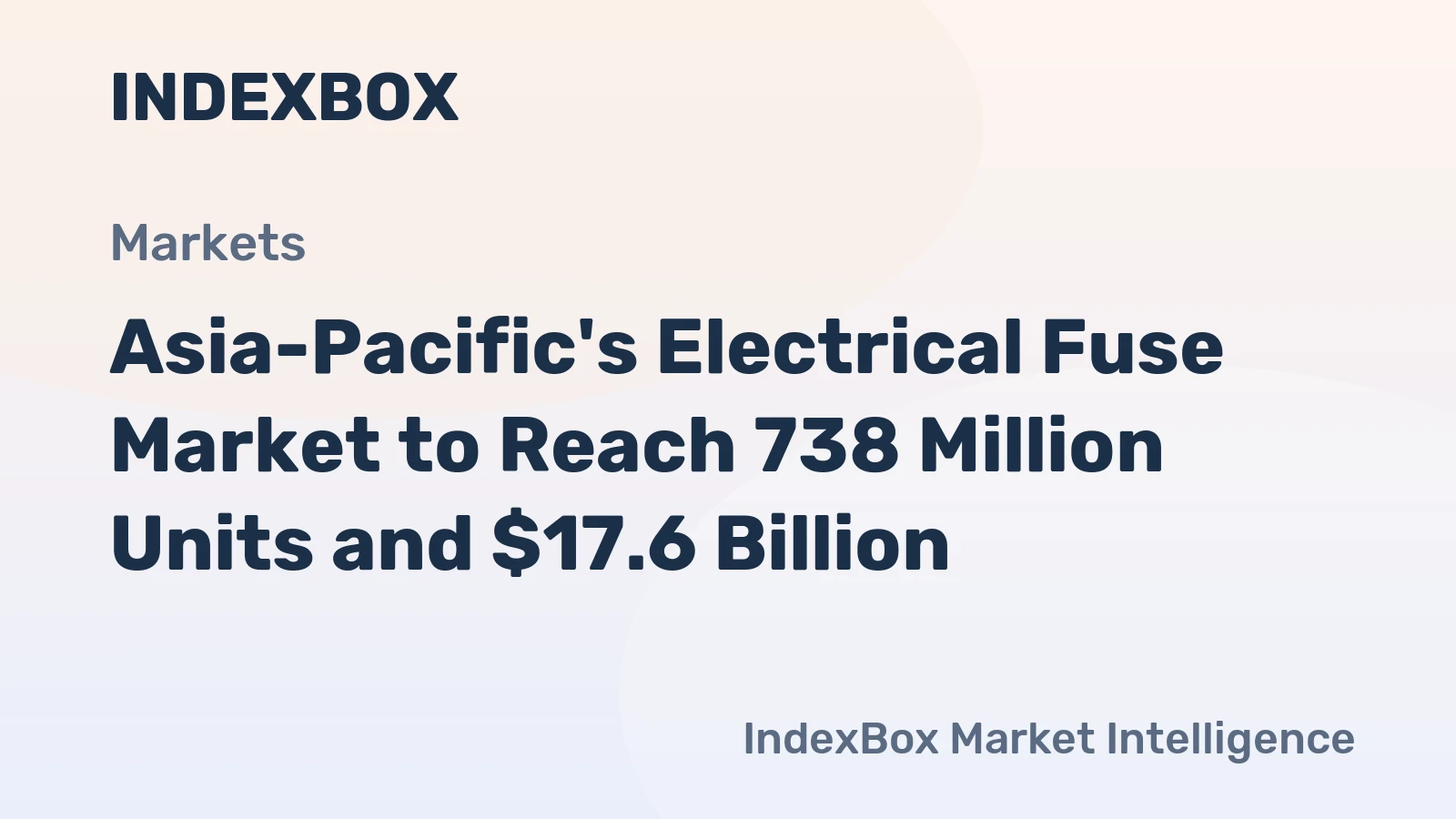 Asia-Pacific's Electrical Fuse Market to Reach 738 Million Units and $17.6 Billion