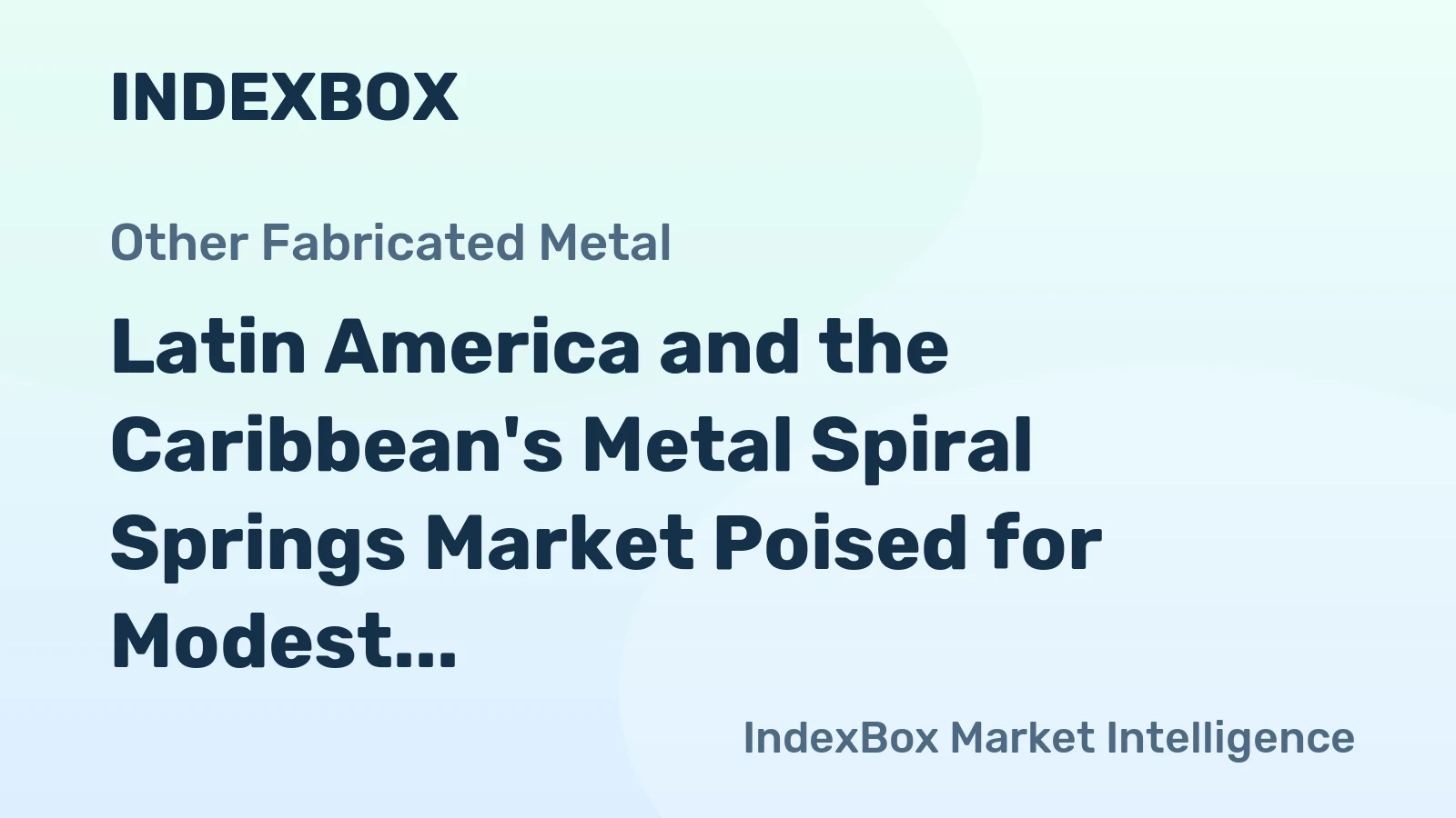Latin America and the Caribbean's Metal Spiral Springs Market Poised for Modest Growth with 1.3% CAGR