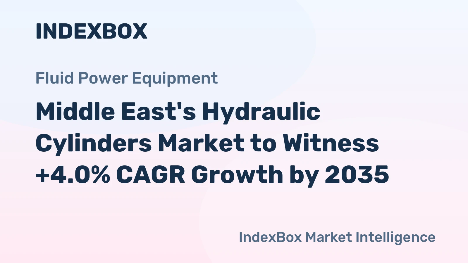 Middle East's Hydraulic Cylinders Market to Witness +4.0% CAGR Growth by 2035