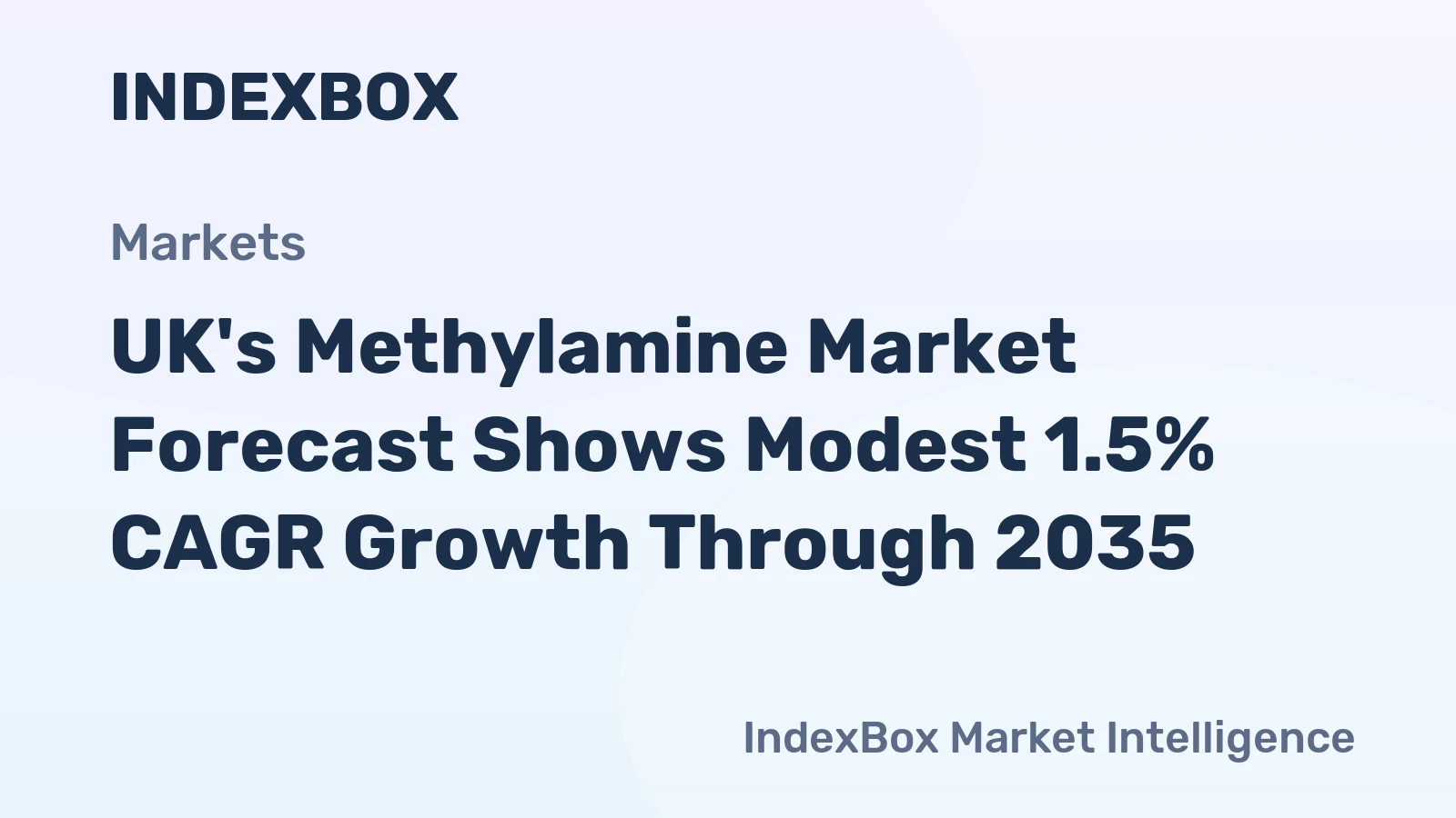 UK's Methylamine Market Forecast Shows Modest 1.5% CAGR Growth Through 2035