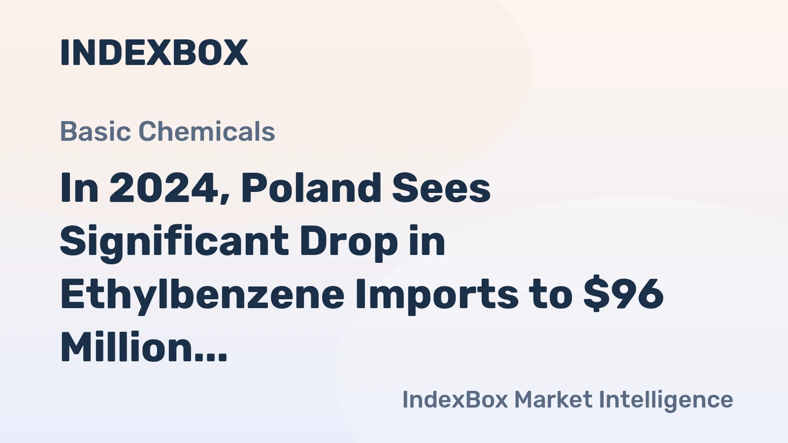 In 2024, Poland Sees Significant Drop in Ethylbenzene Imports to $96 Million