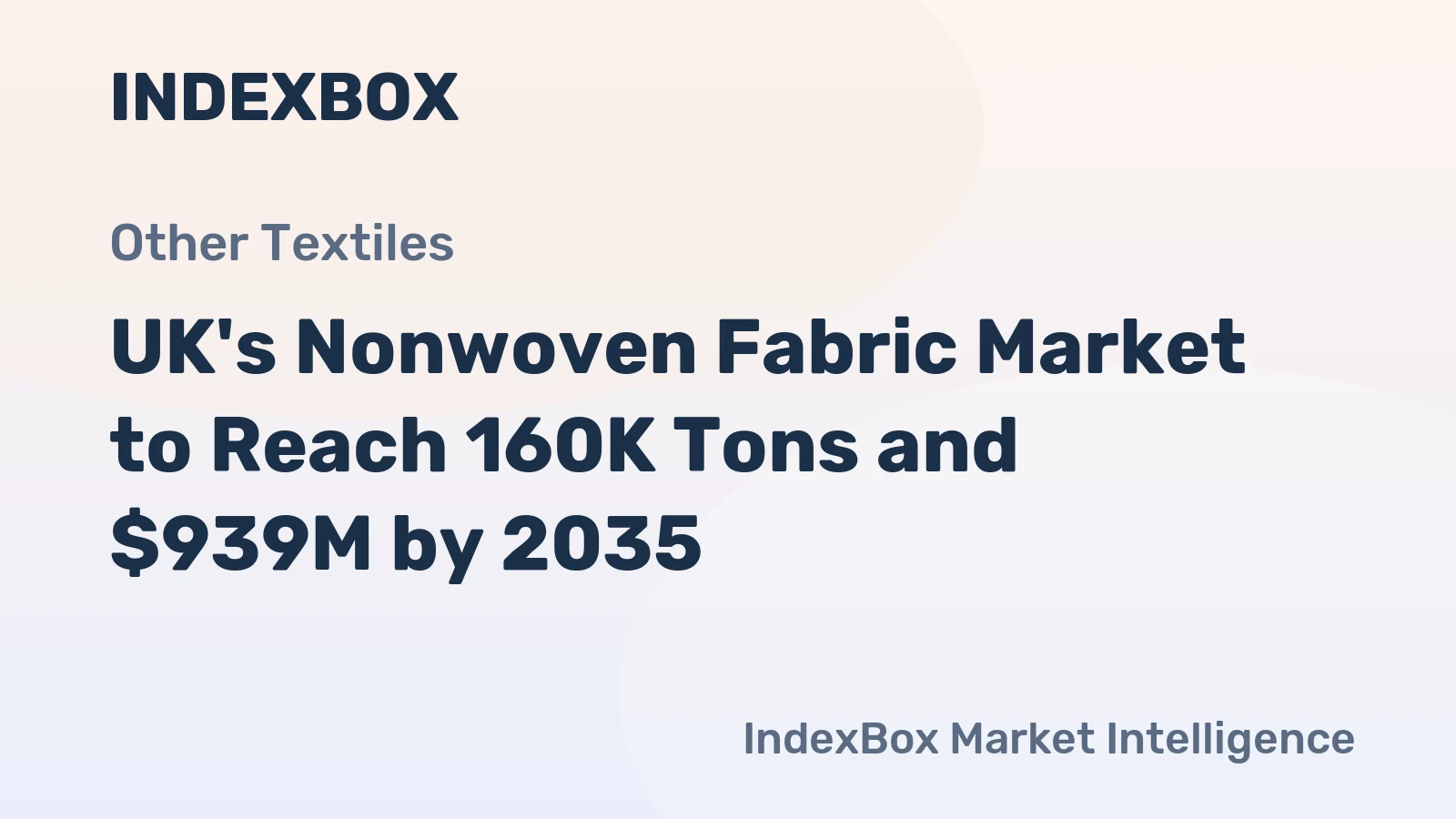 UK's Nonwoven Fabric Market to Reach 160K Tons and $939M by 2035