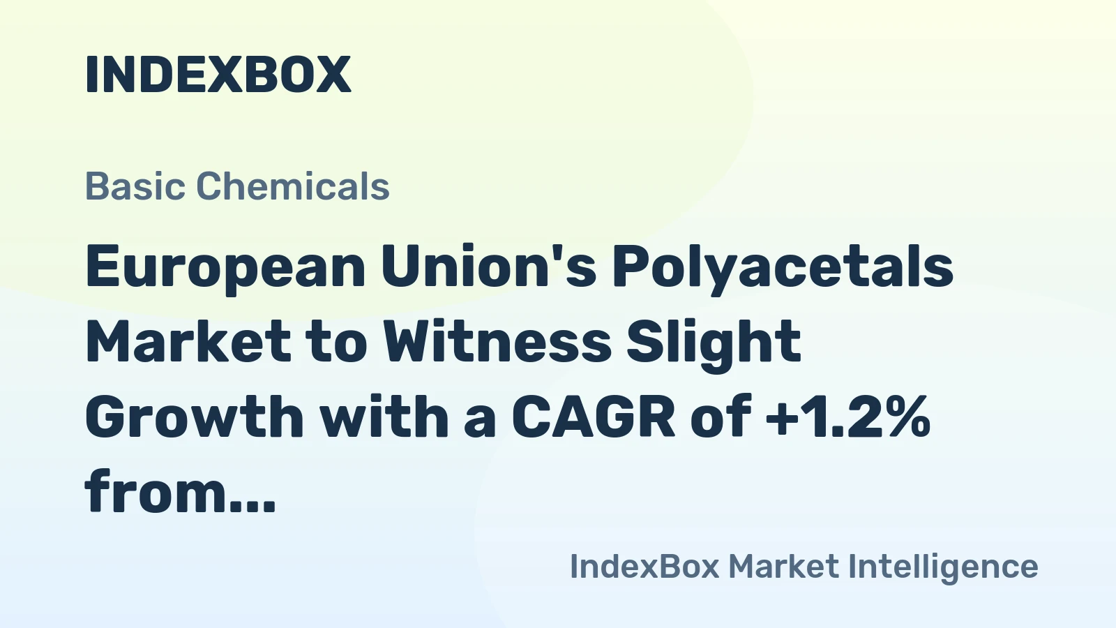 European Union's Polyacetals Market to Witness Slight Growth with a CAGR of +1.2% from 2024 to 2035