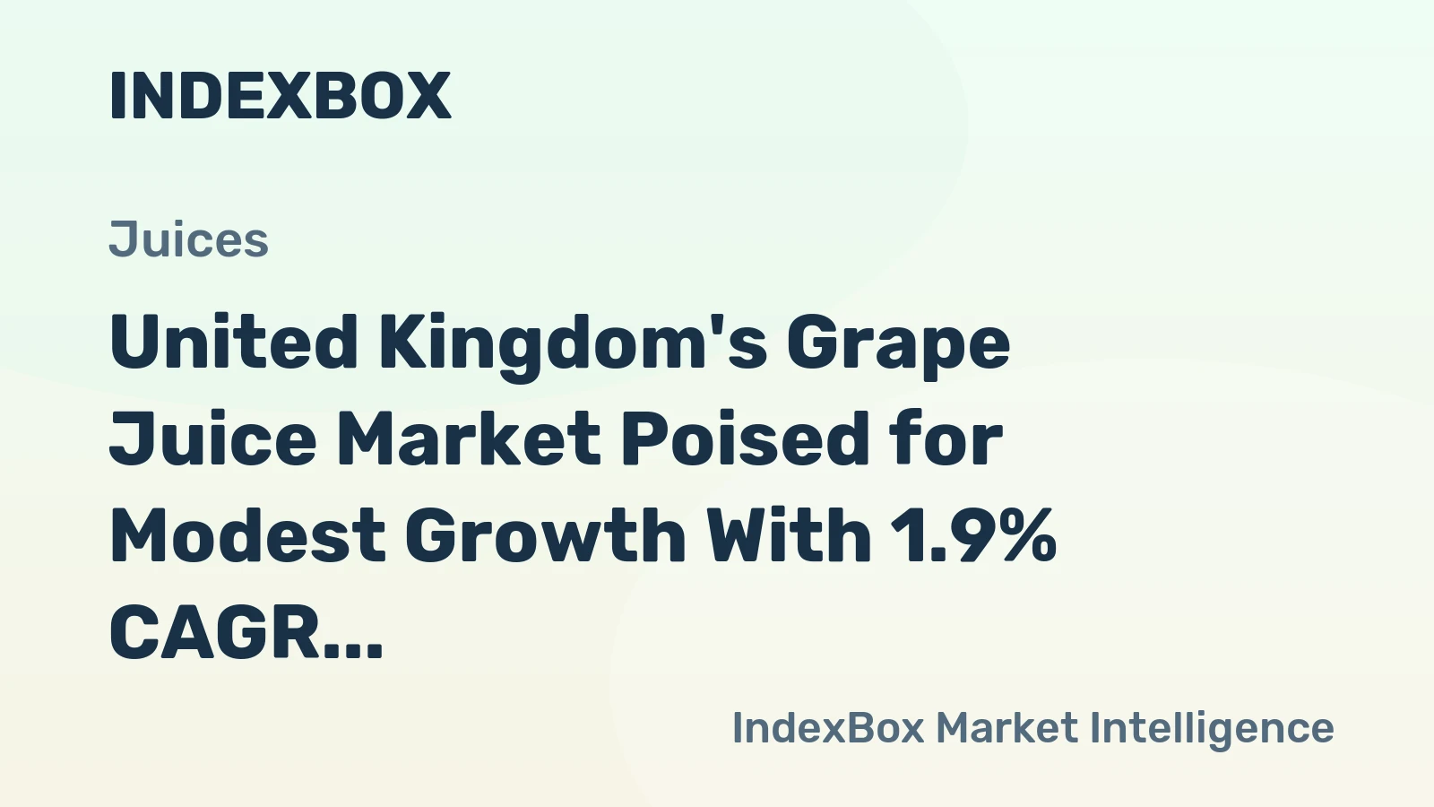 United Kingdom's Grape Juice Market Poised for Modest Growth With 1.9% CAGR Forecast