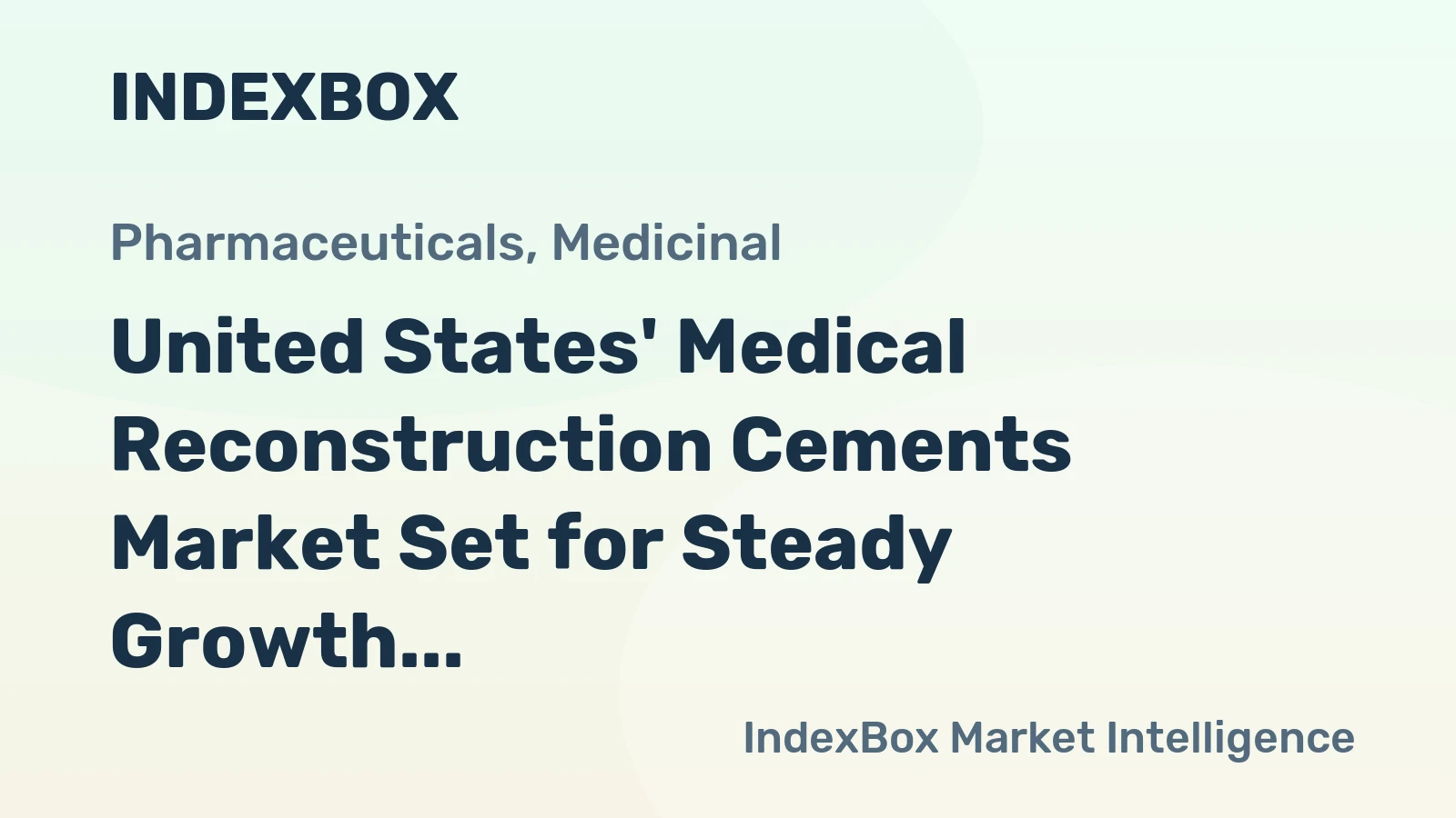United States' Medical Reconstruction Cements Market Set for Steady Growth With 1.6% CAGR Through 2035