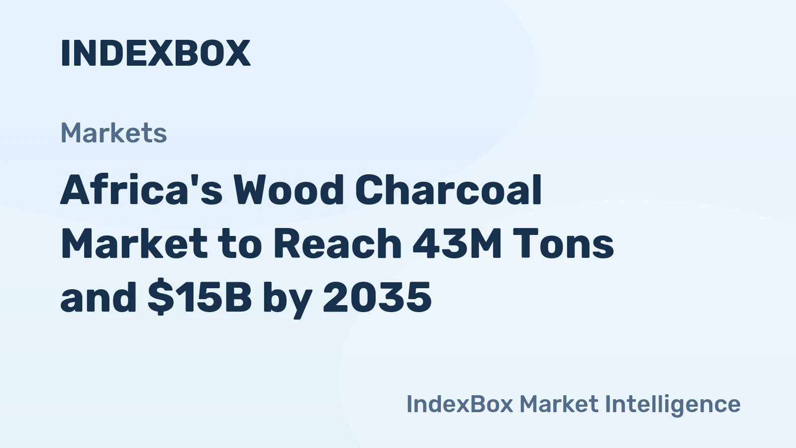 Africa's Wood Charcoal Market to Reach 43M Tons and $15B by 2035