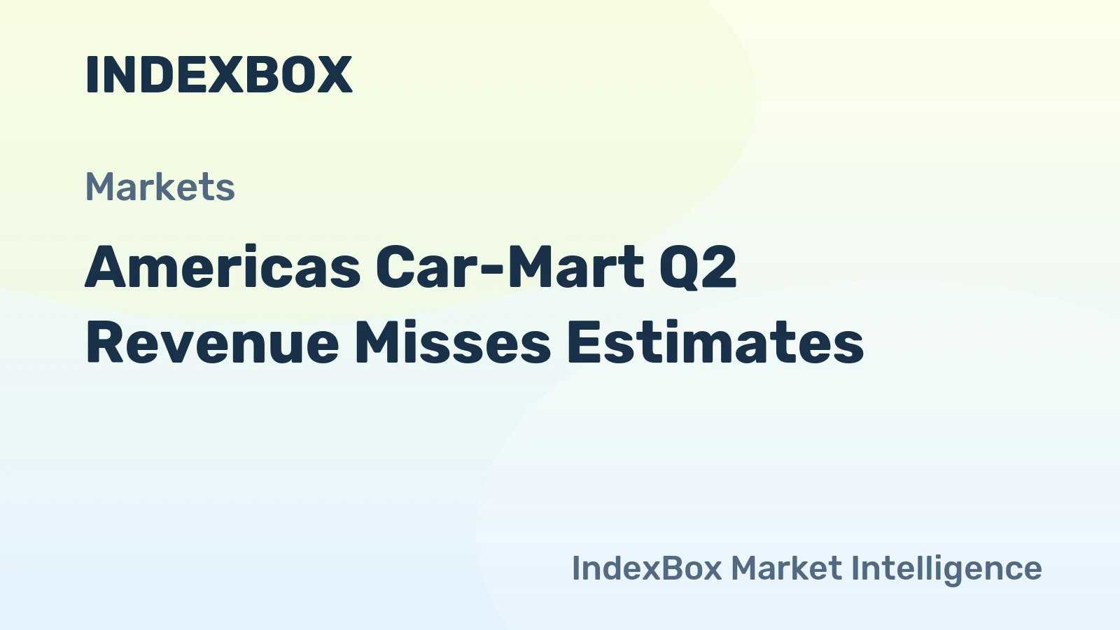 Americas Car-Mart Q2 Revenue Misses Estimates