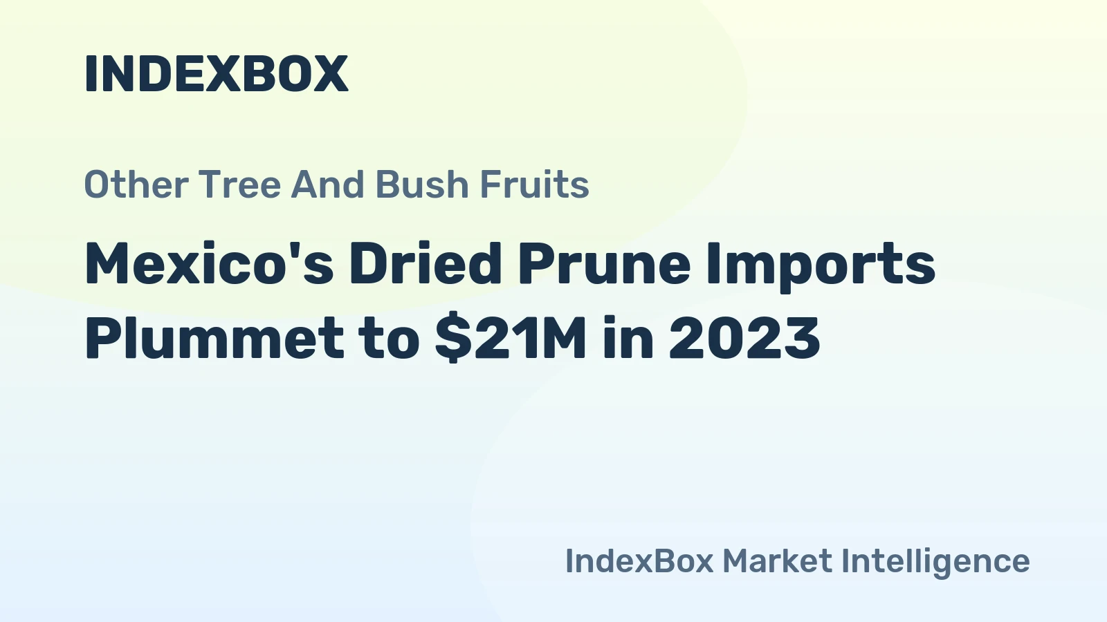 Mexico's Dried Prune Imports Plummet to $21M in 2023