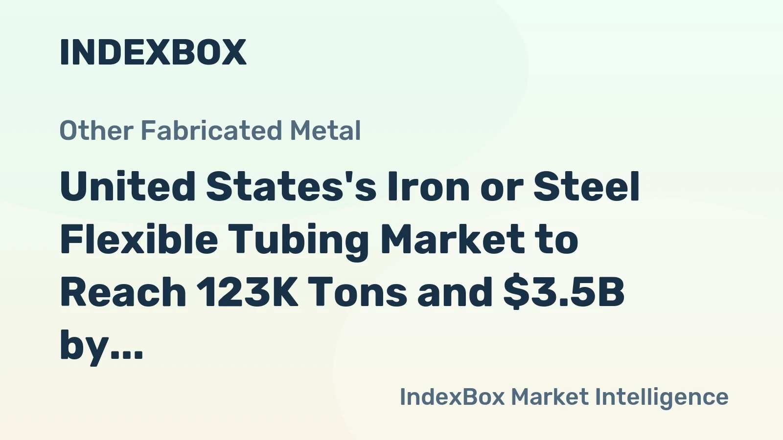 United States's Iron or Steel Flexible Tubing Market to Reach 123K Tons and $3.5B by 2035