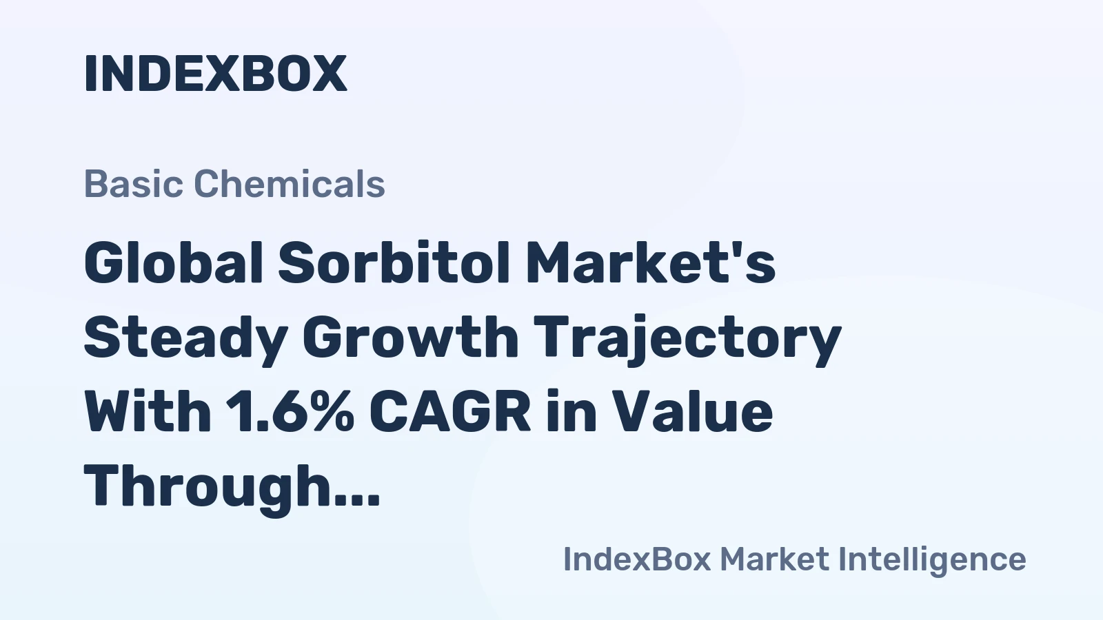 Global Sorbitol Market's Steady Growth Trajectory With 1.6% CAGR in Value Through 2035