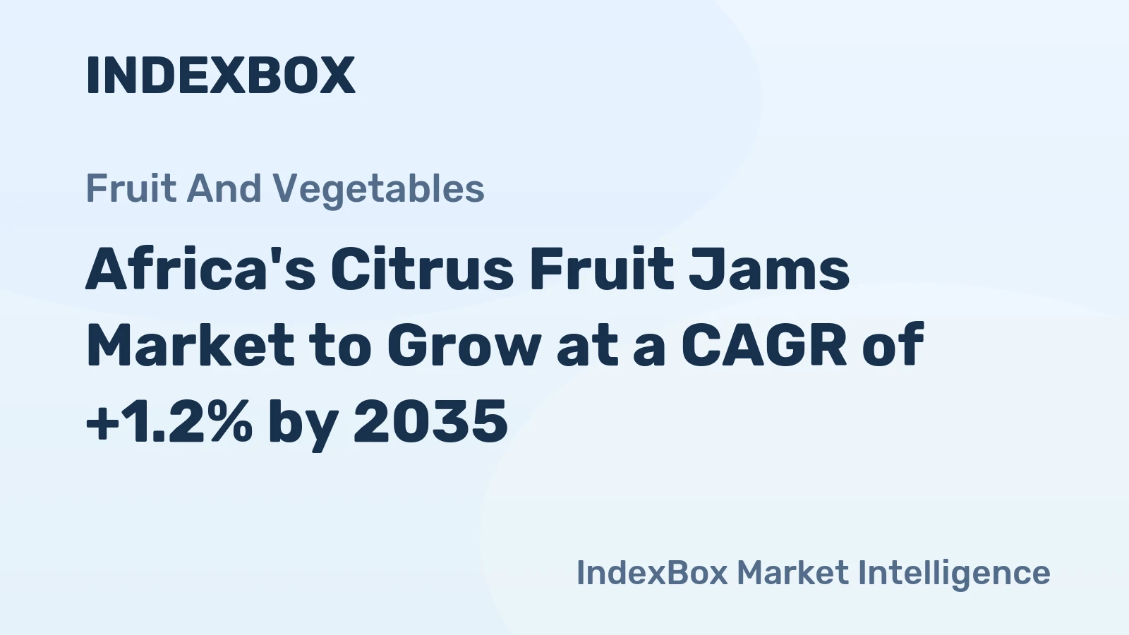 Africa's Citrus Fruit Jams Market to Grow at a CAGR of +1.2% by 2035
