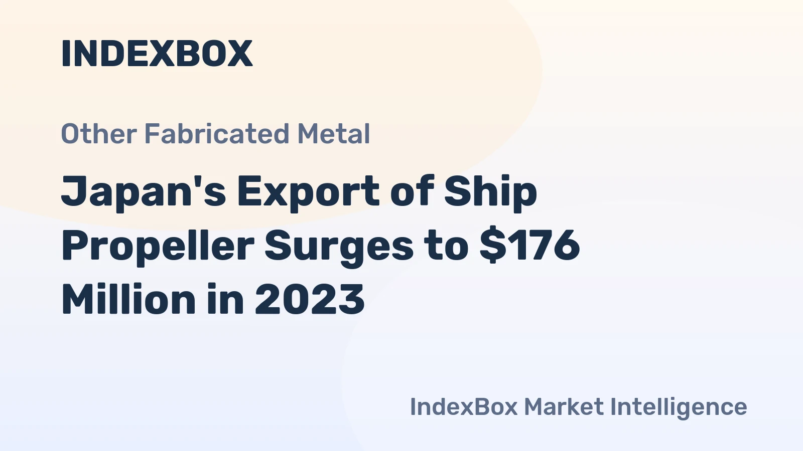 Japan's Export of Ship Propeller Surges to $176 Million in 2023