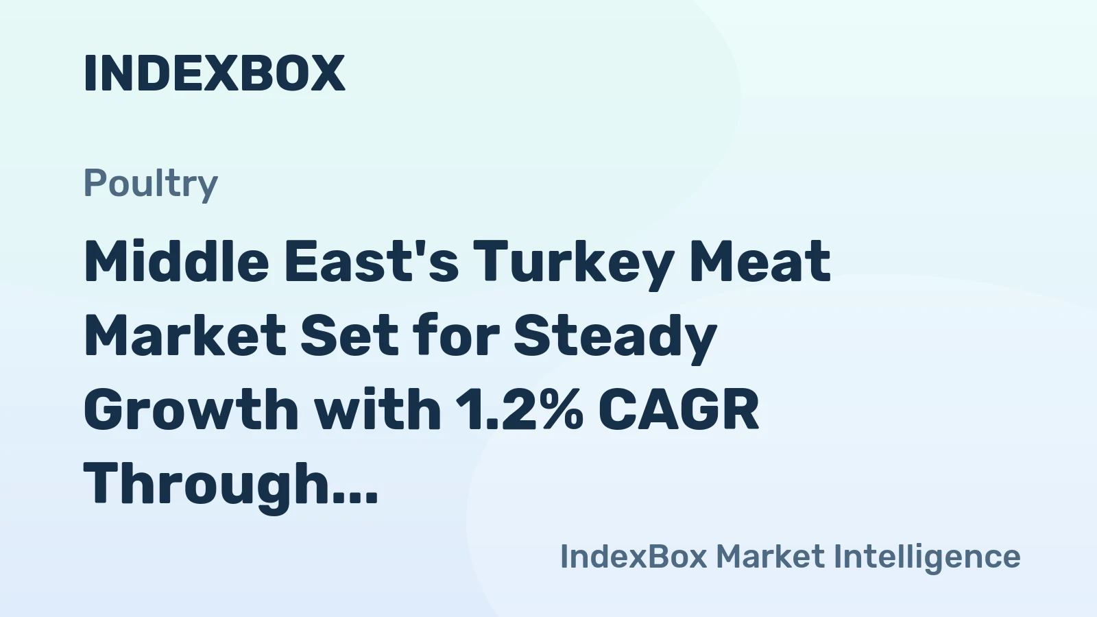 Middle East's Turkey Meat Market Set for Steady Growth with 1.2% CAGR Through 2035