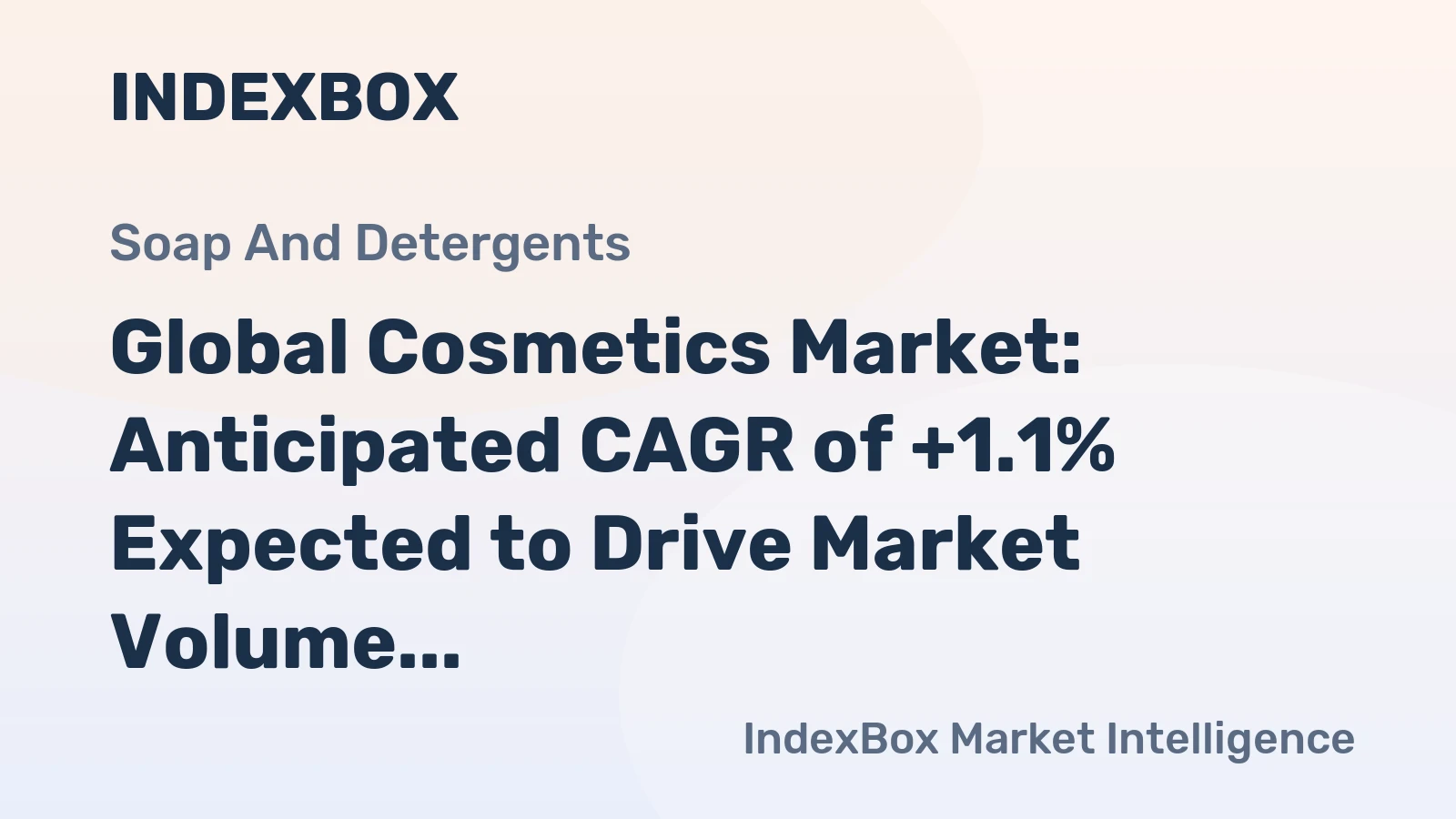 Global Cosmetics Market: Anticipated CAGR of +1.1% Expected to Drive Market Volume to 9M Tons by 2035
