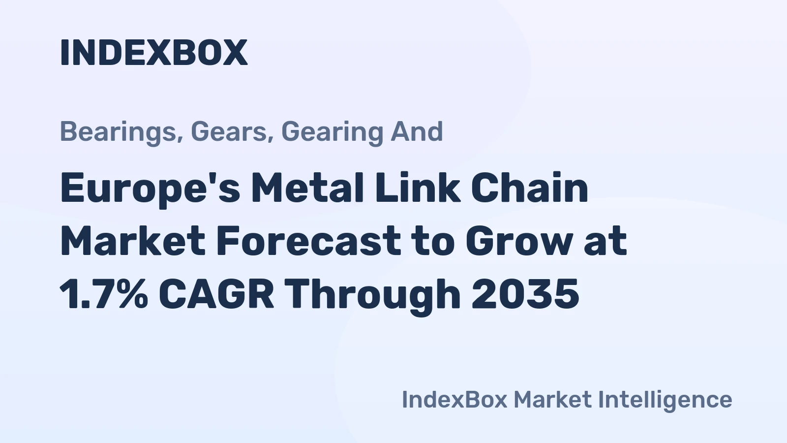Europe's Metal Link Chain Market Forecast to Grow at 1.7% CAGR Through 2035
