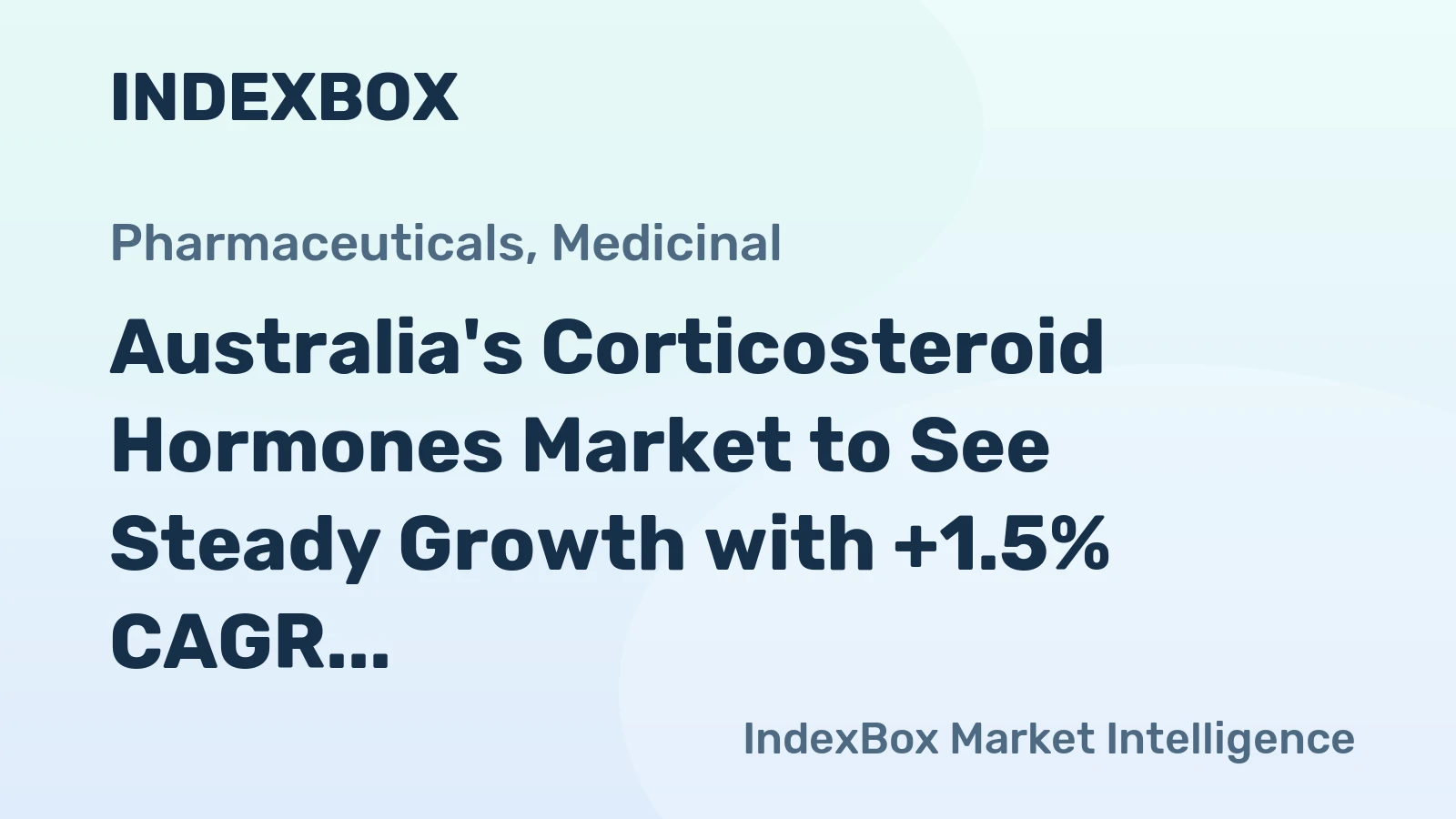 Australia's Corticosteroid Hormones Market to See Steady Growth with +1.5% CAGR in Volume and +2.0% CAGR in Value from 2024 to 2035