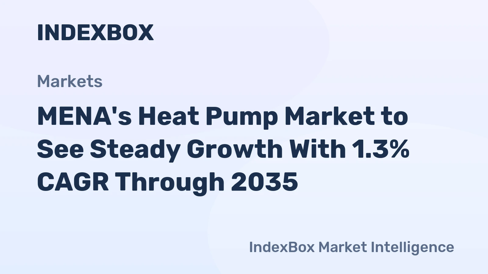 MENA's Heat Pump Market to See Steady Growth With 1.3% CAGR Through 2035