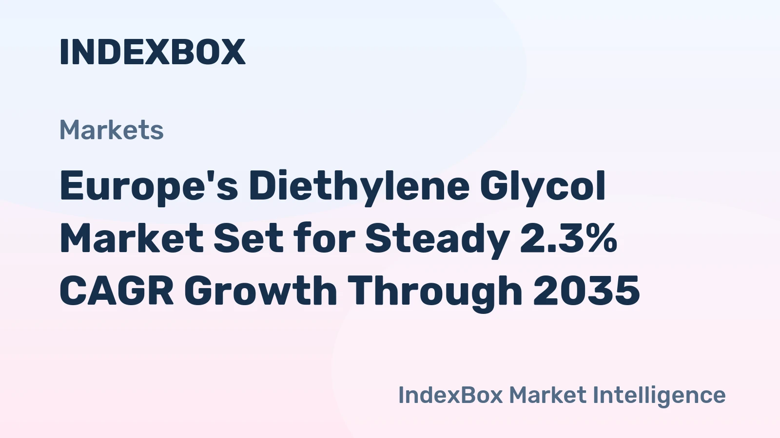 Europe's Diethylene Glycol Market Set for Steady 2.3% CAGR Growth Through 2035