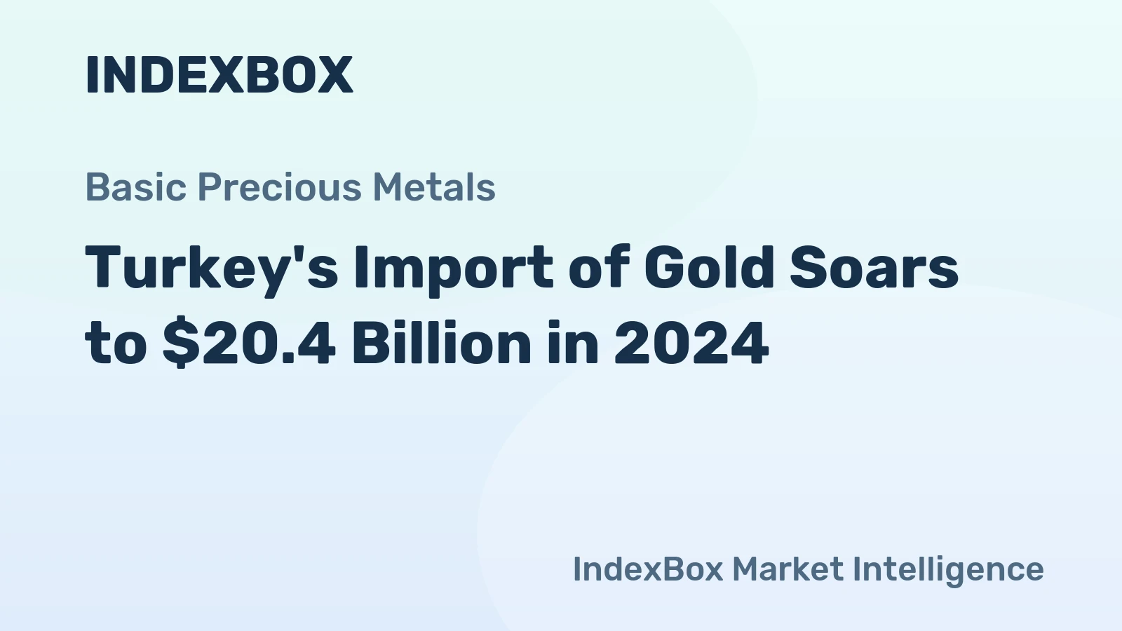 Turkey's Import of Gold Soars to $20.4 Billion in 2024