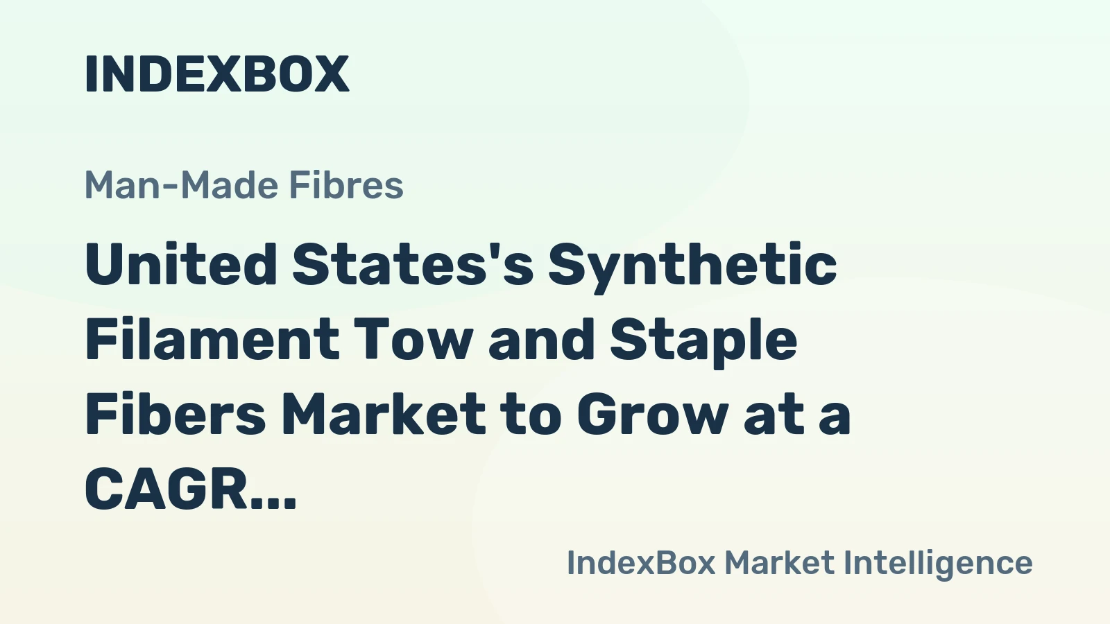United States's Synthetic Filament Tow and Staple Fibers Market to Grow at a CAGR of +0.7% from 2024 to 2035