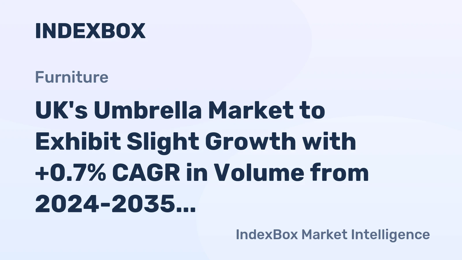 UK's Umbrella Market to Exhibit Slight Growth with +0.7% CAGR in Volume from 2024-2035