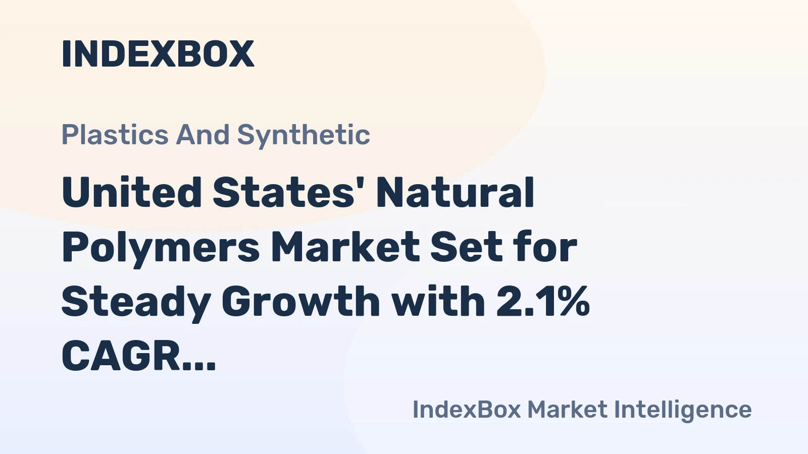 United States' Natural Polymers Market Set for Steady Growth with 2.1% CAGR Through 2035