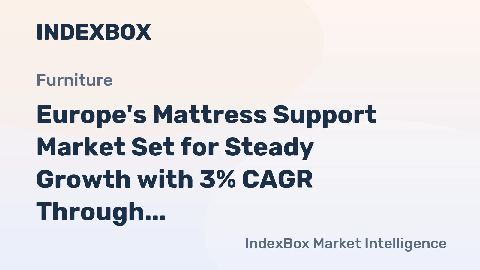 Europe's Mattress Support Market Set for Steady Growth with 3% CAGR Through 2035