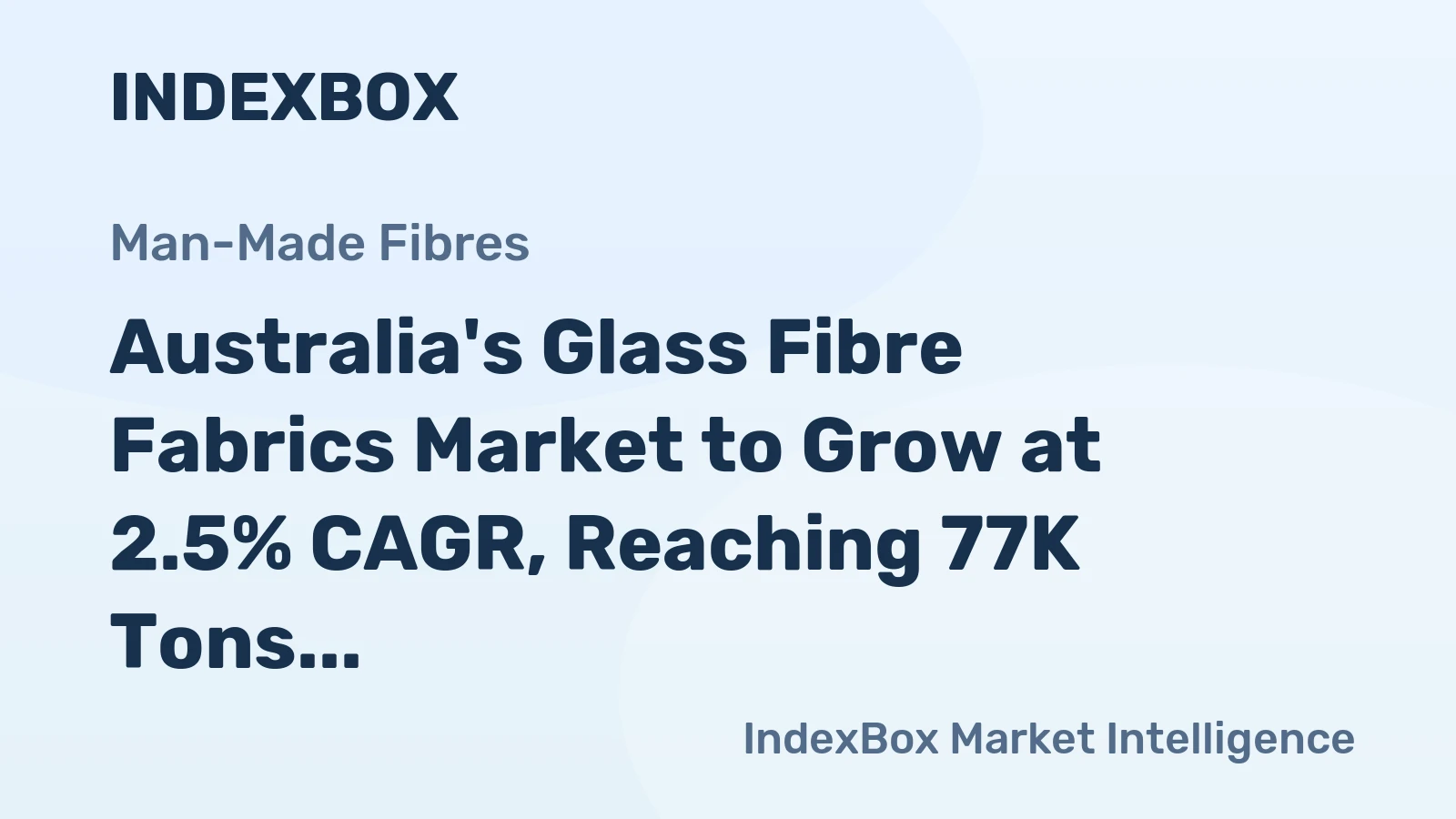 Australia's Glass Fibre Fabrics Market to Grow at 2.5% CAGR, Reaching 77K Tons by 2035