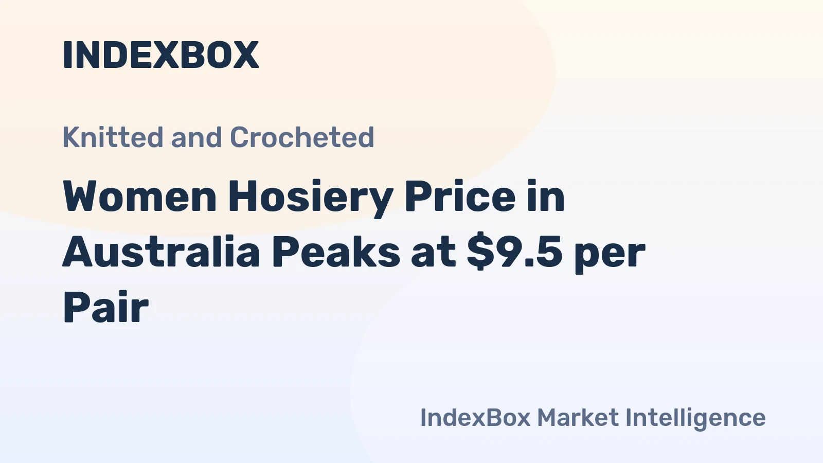 Women Hosiery Price in Australia Peaks at $9.5 per Pair