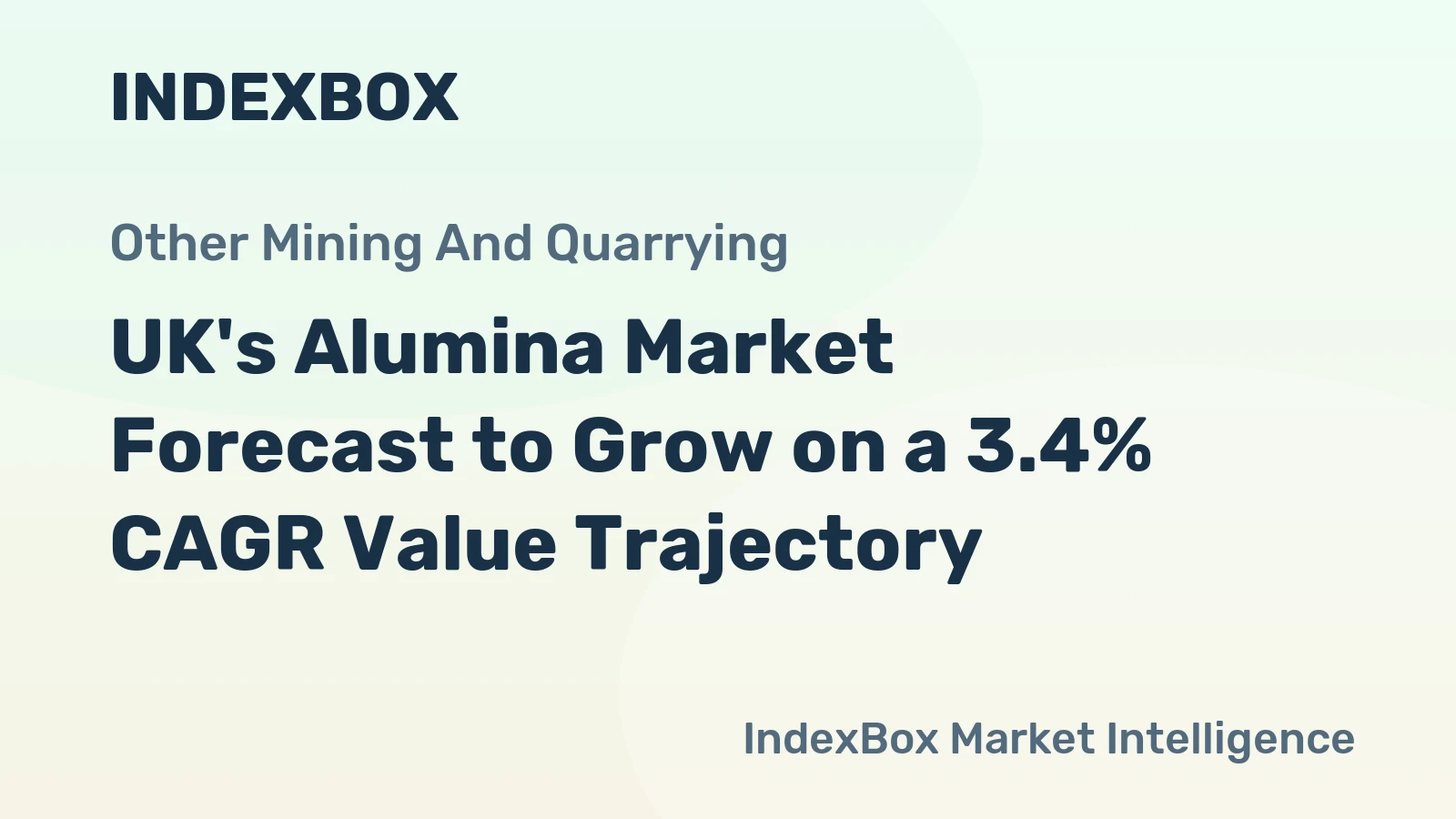 UK's Alumina Market Forecast to Grow on a 3.4% CAGR Value Trajectory