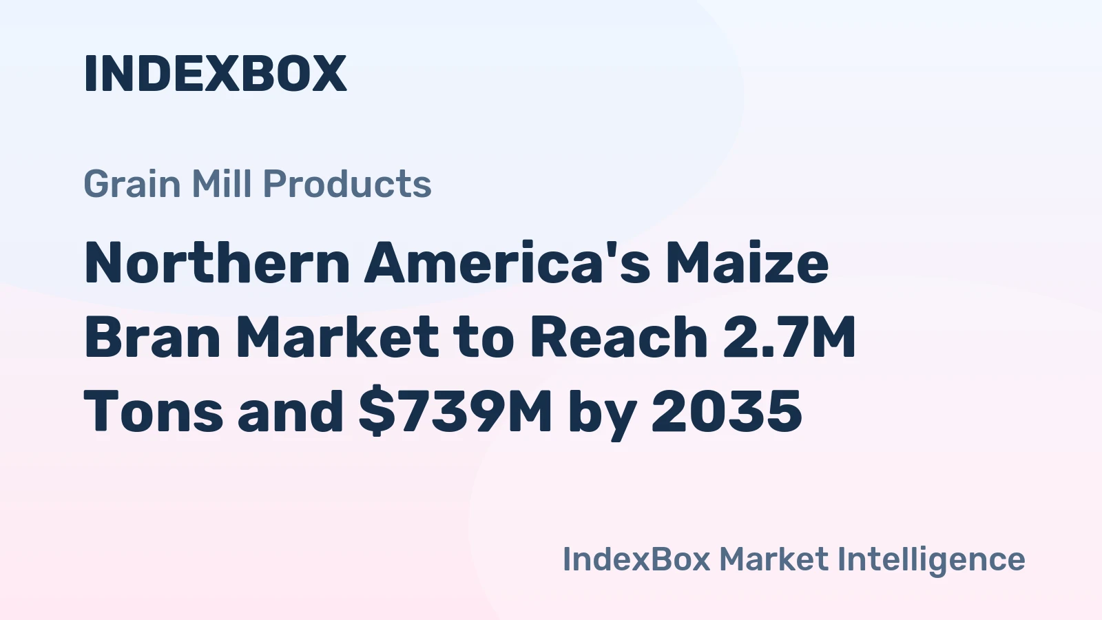 Northern America's Maize Bran Market to Reach 2.7M Tons and $739M by 2035