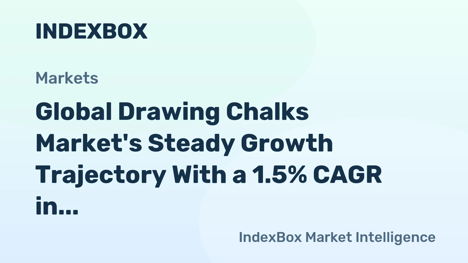Global Drawing Chalks Market's Steady Growth Trajectory With a 1.5% CAGR in Value Through 2035