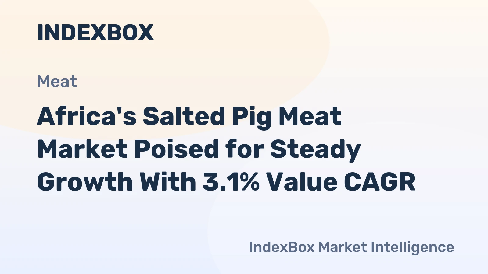 Africa's Salted Pig Meat Market Poised for Steady Growth With 3.1% Value CAGR