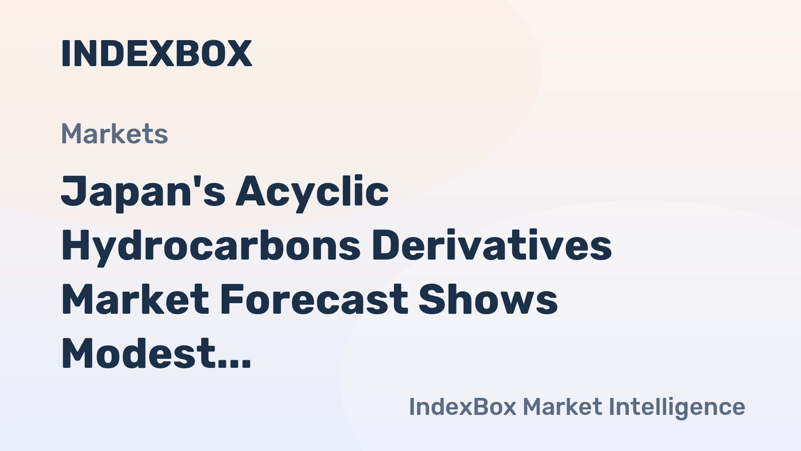 Japan's Acyclic Hydrocarbons Derivatives Market Forecast Shows Modest Growth With 09% CAGR Through 2035