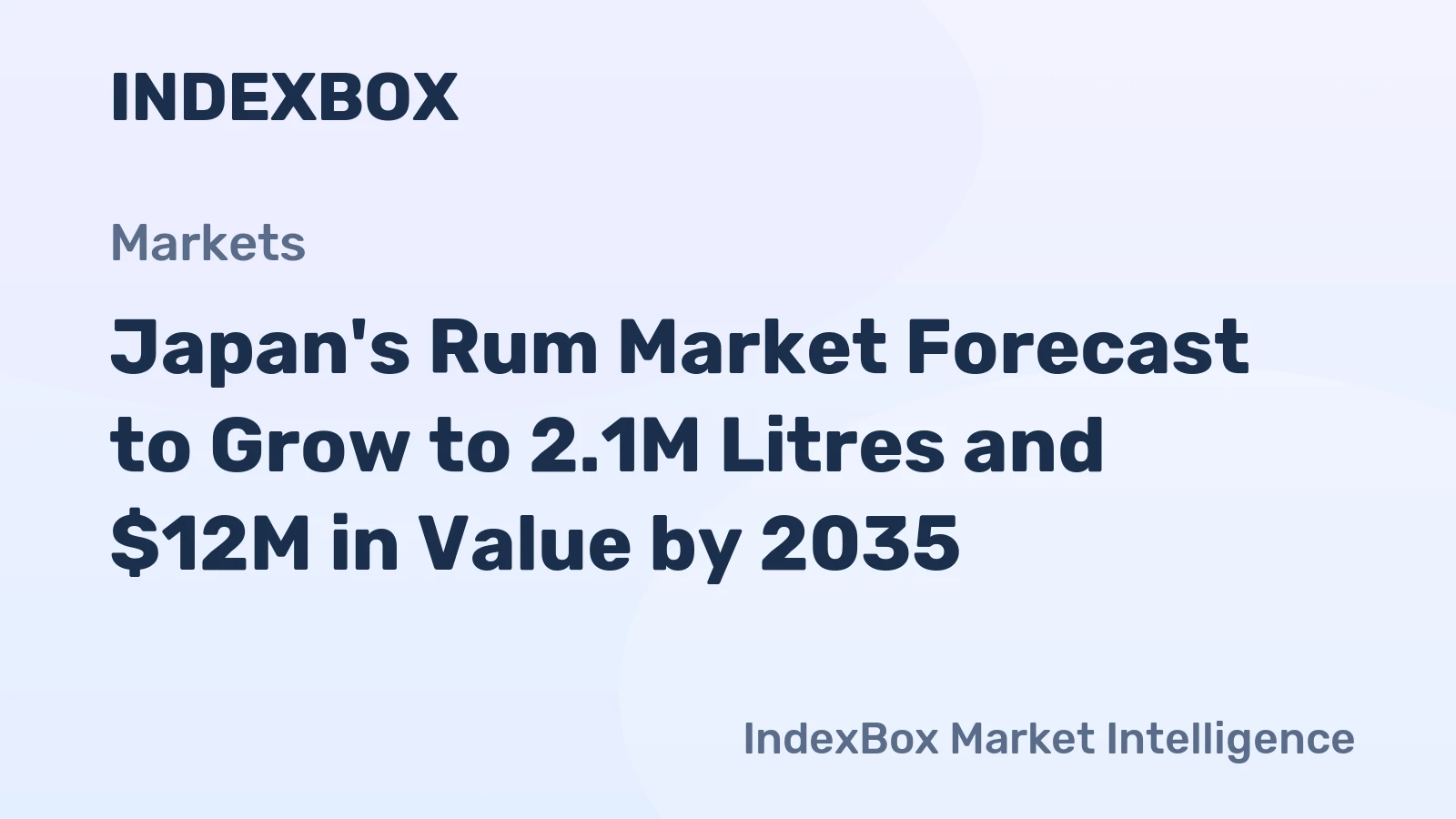 Japan's Rum Market Forecast to Grow to 2.1M Litres and $12M in Value by 2035