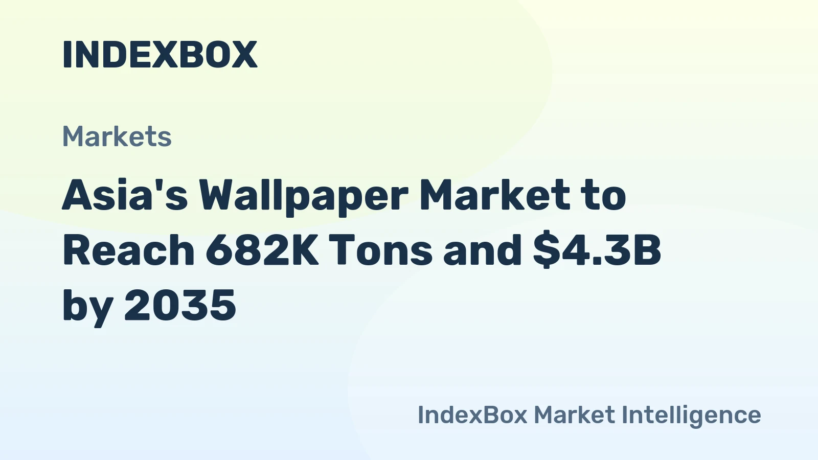 Asia's Wallpaper Market to Reach 682K Tons and $4.3B by 2035