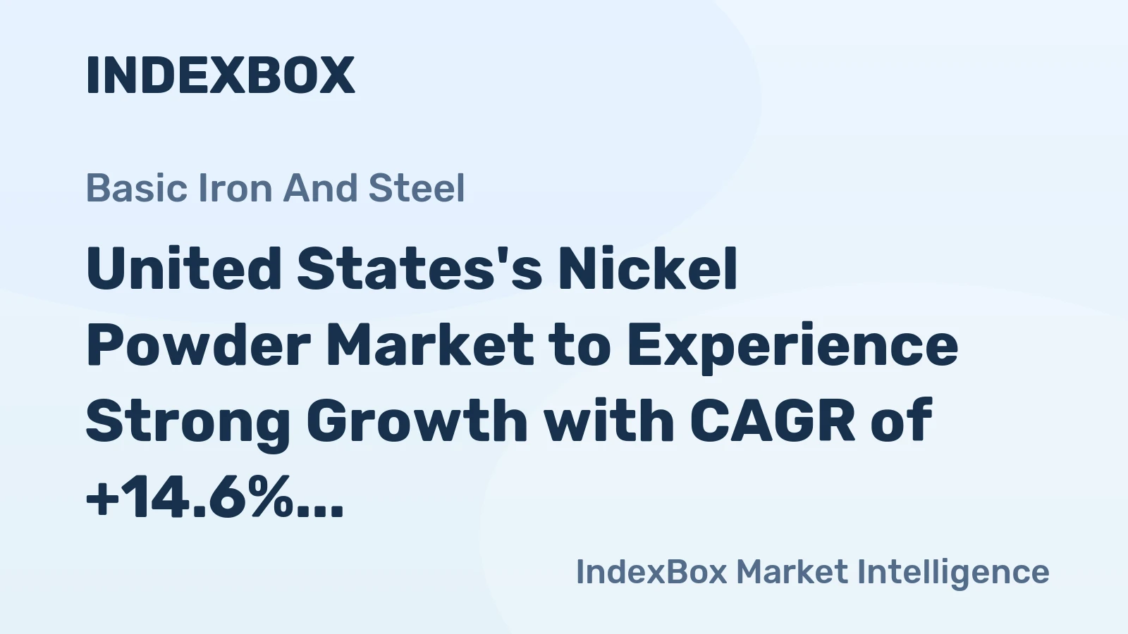 United States's Nickel Powder Market to Experience Strong Growth with CAGR of +14.6% Over Next Decade