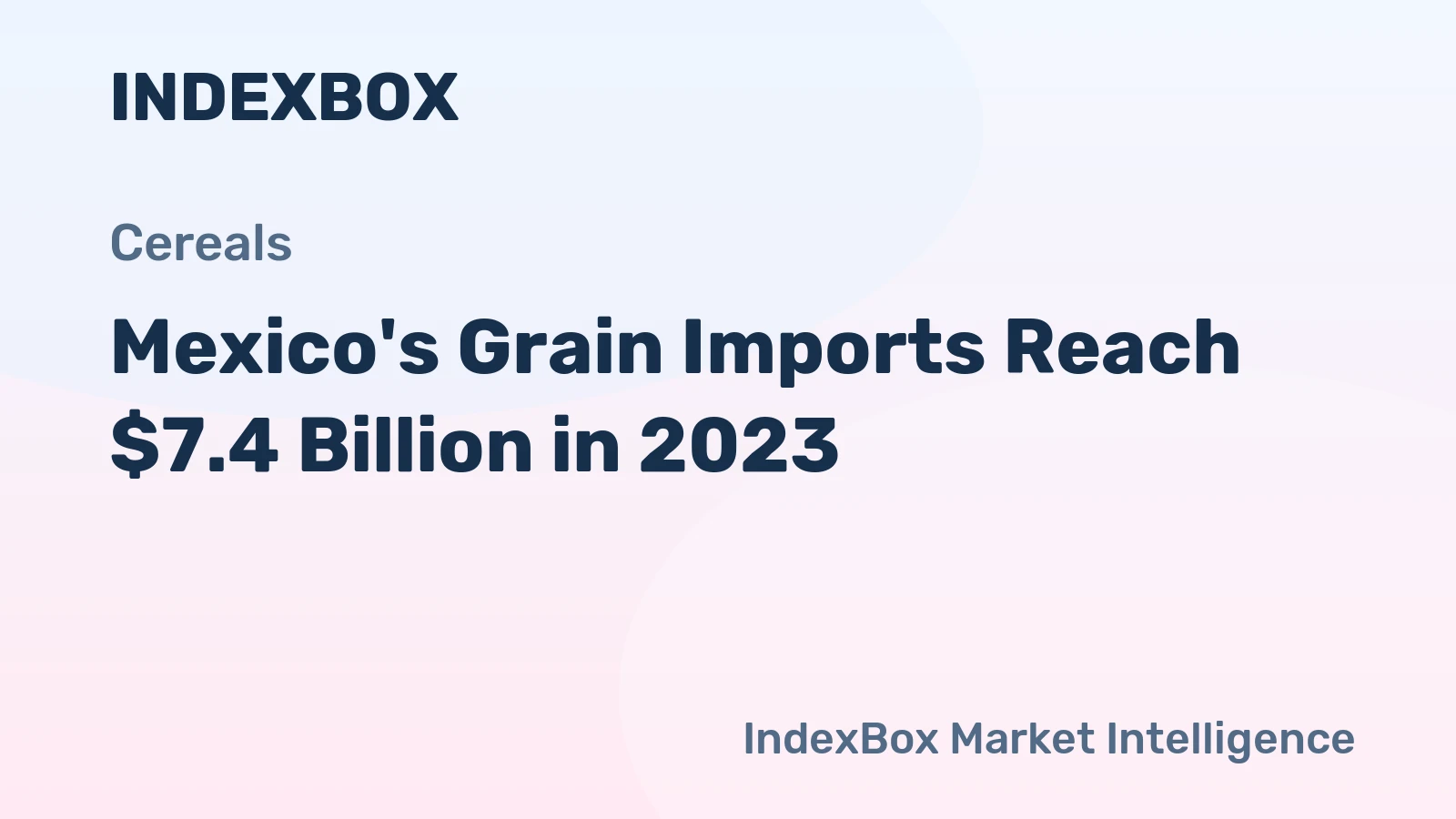 Mexico's Grain Imports Reach $7.4 Billion in 2023