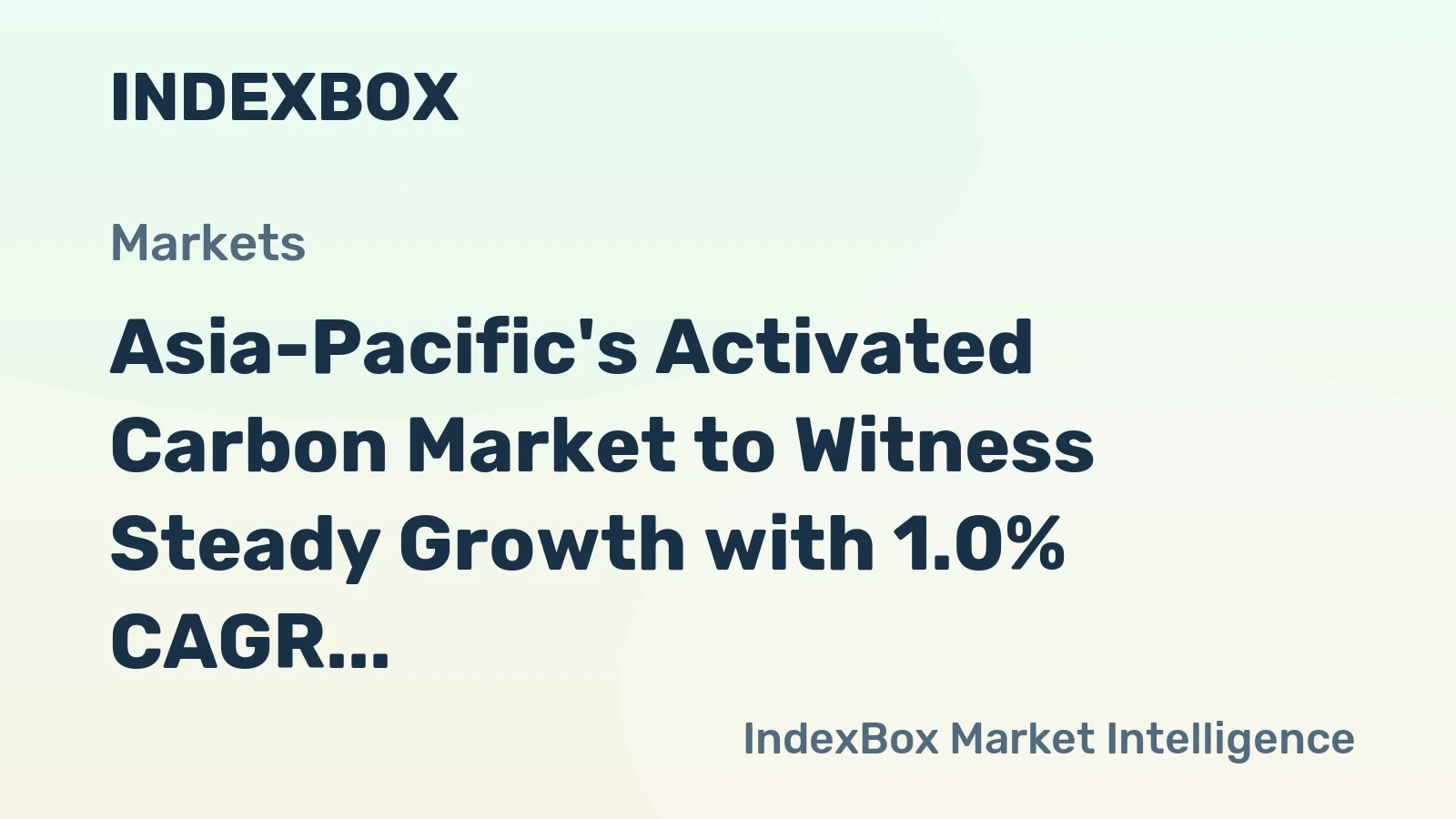 Asia-Pacific's Activated Carbon Market to Witness Steady Growth with 1.0% CAGR by 2035