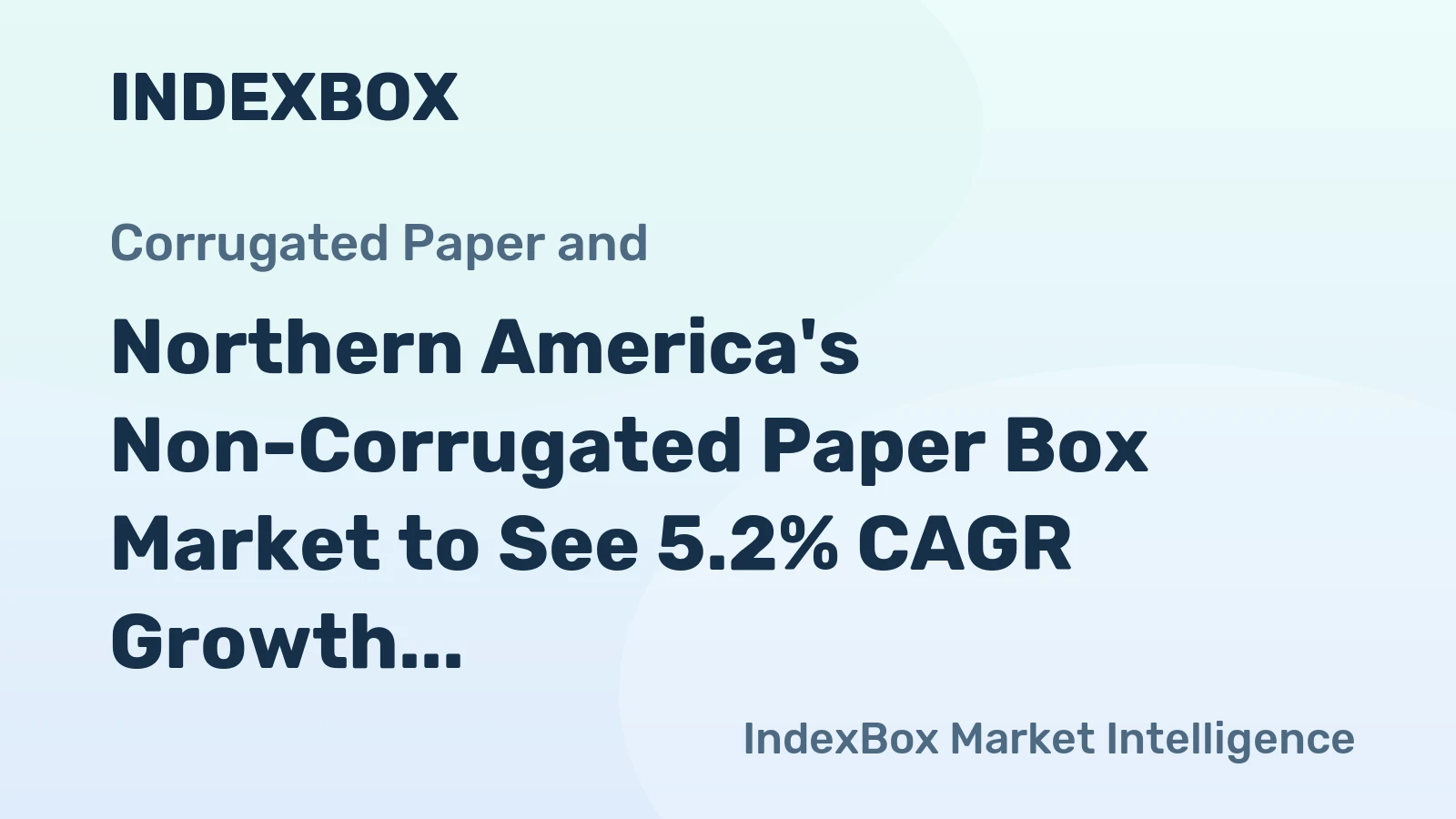 Northern America's Non-Corrugated Paper Box Market to See 5.2% CAGR Growth Through 2035