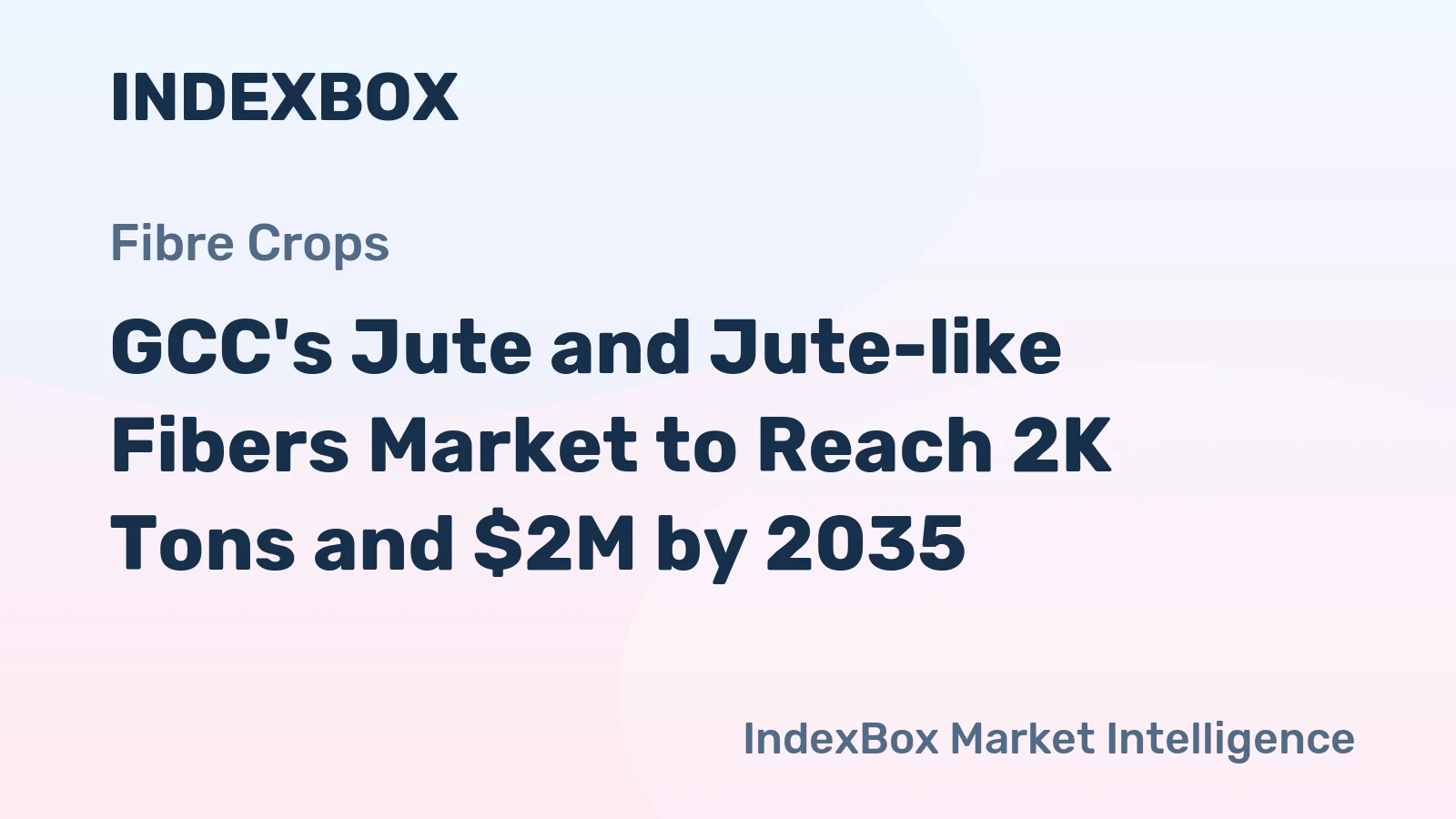 GCC's Jute and Jute-like Fibers Market to Reach 2K Tons and $2M by 2035