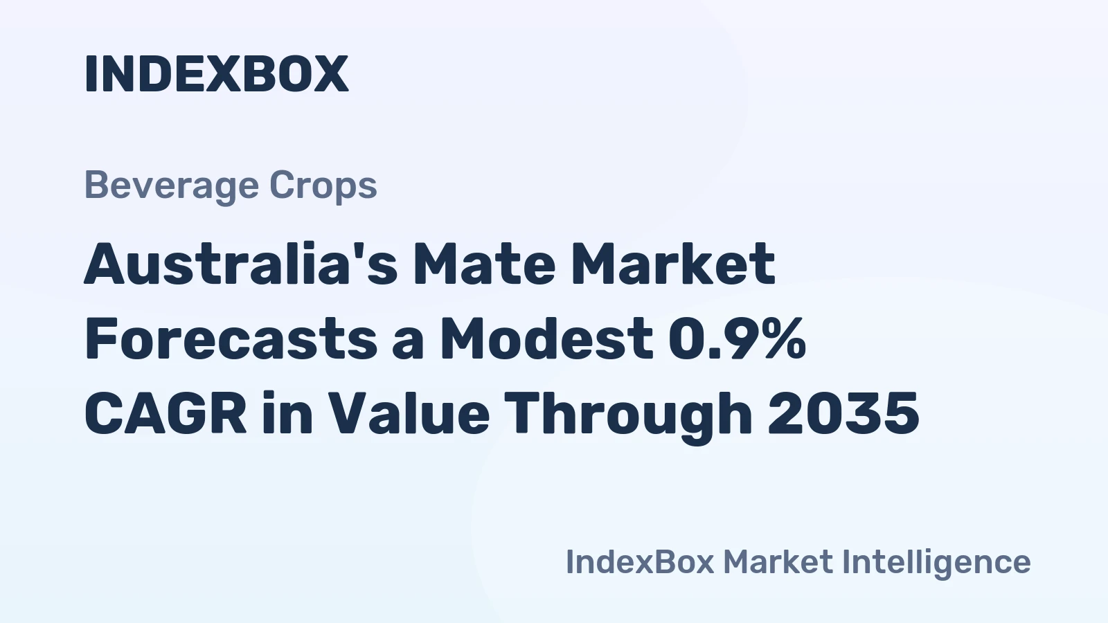 Australia's Mate Market Forecasts a Modest 0.9% CAGR in Value Through 2035