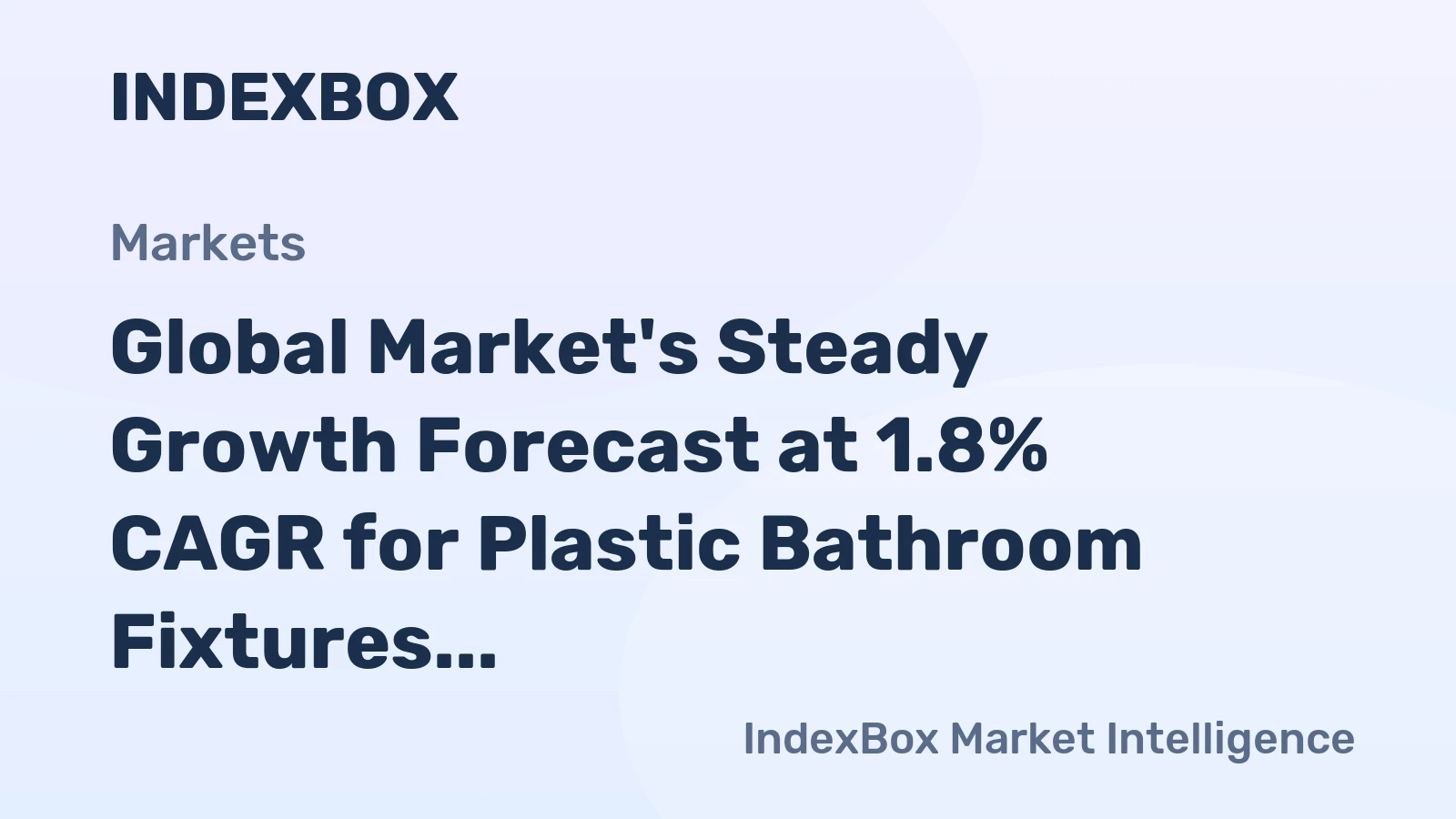 Global Market's Steady Growth Forecast at 1.8% CAGR for Plastic Bathroom Fixtures Through 2035