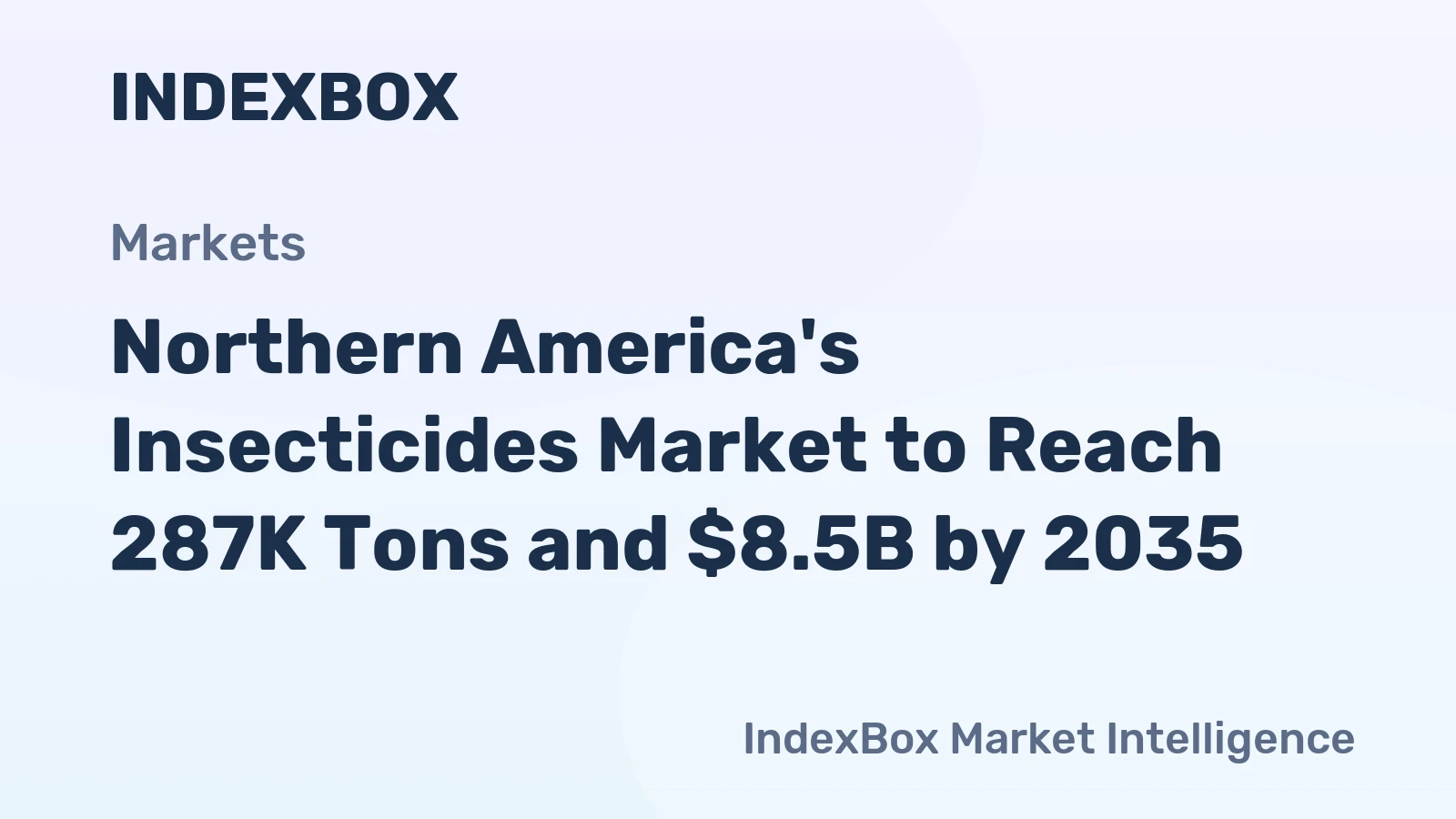 Northern America's Insecticides Market to Reach 287K Tons and $8.5B by 2035