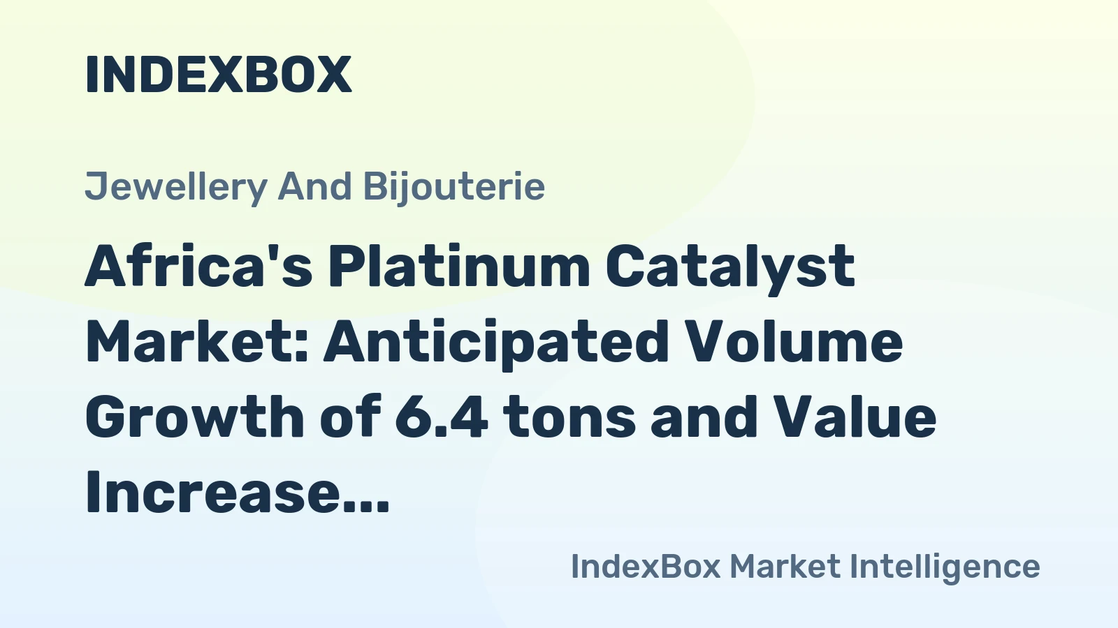 Africa's Platinum Catalyst Market: Anticipated Volume Growth of 6.4 tons and Value Increase to $31M by 2035
