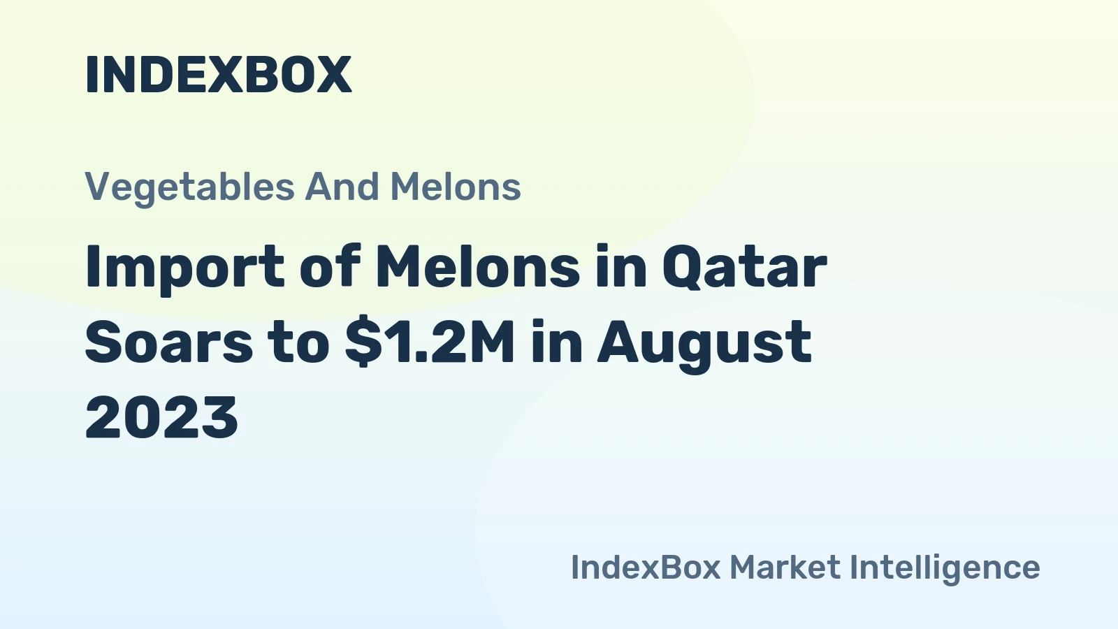 Import of Melons in Qatar Soars to $1.2M in August 2023
