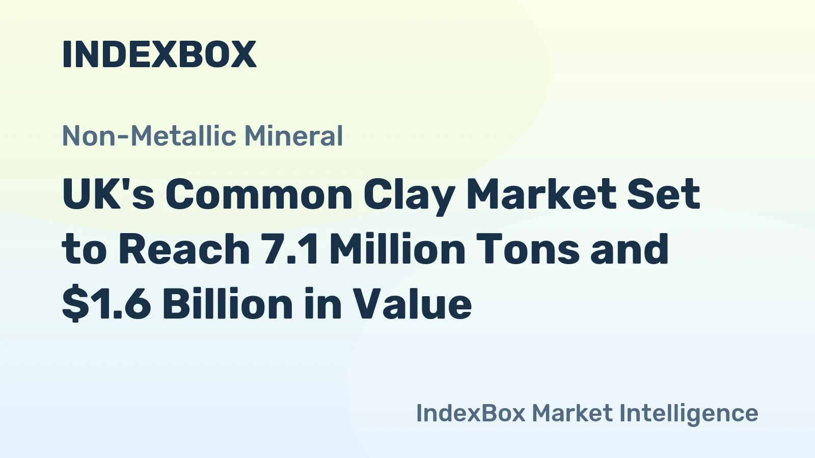 UK's Common Clay Market Set to Reach 7.1 Million Tons and $1.6 Billion in Value